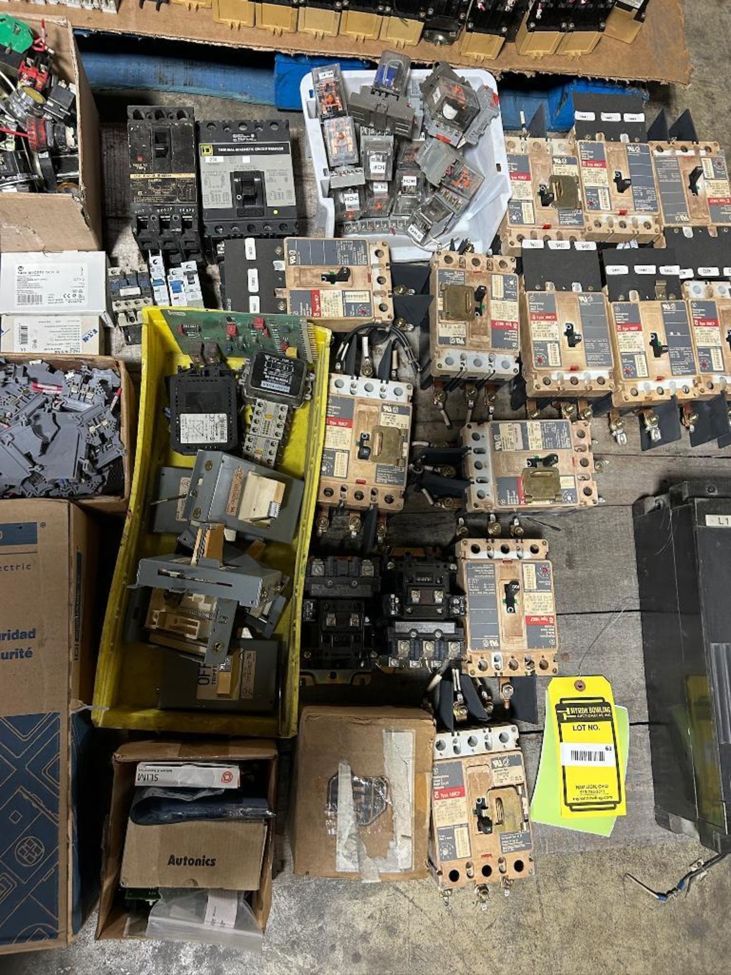Pallet of Electrical Components, Westinghouse Circuit Breakers, Push ...