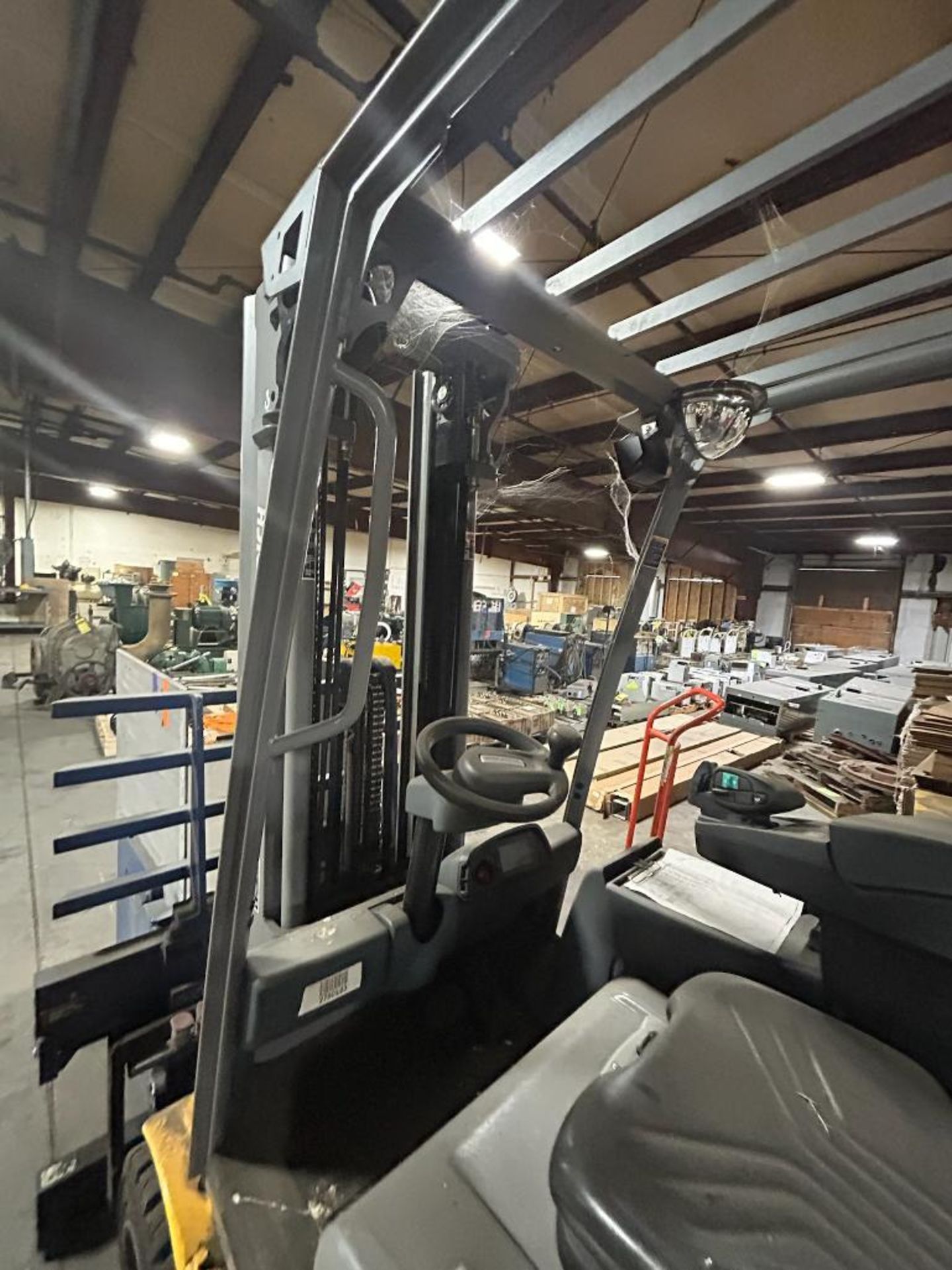 Jungheinrich Sit-down Electric Forklift w/ Box Clamp Attachment, Model ...