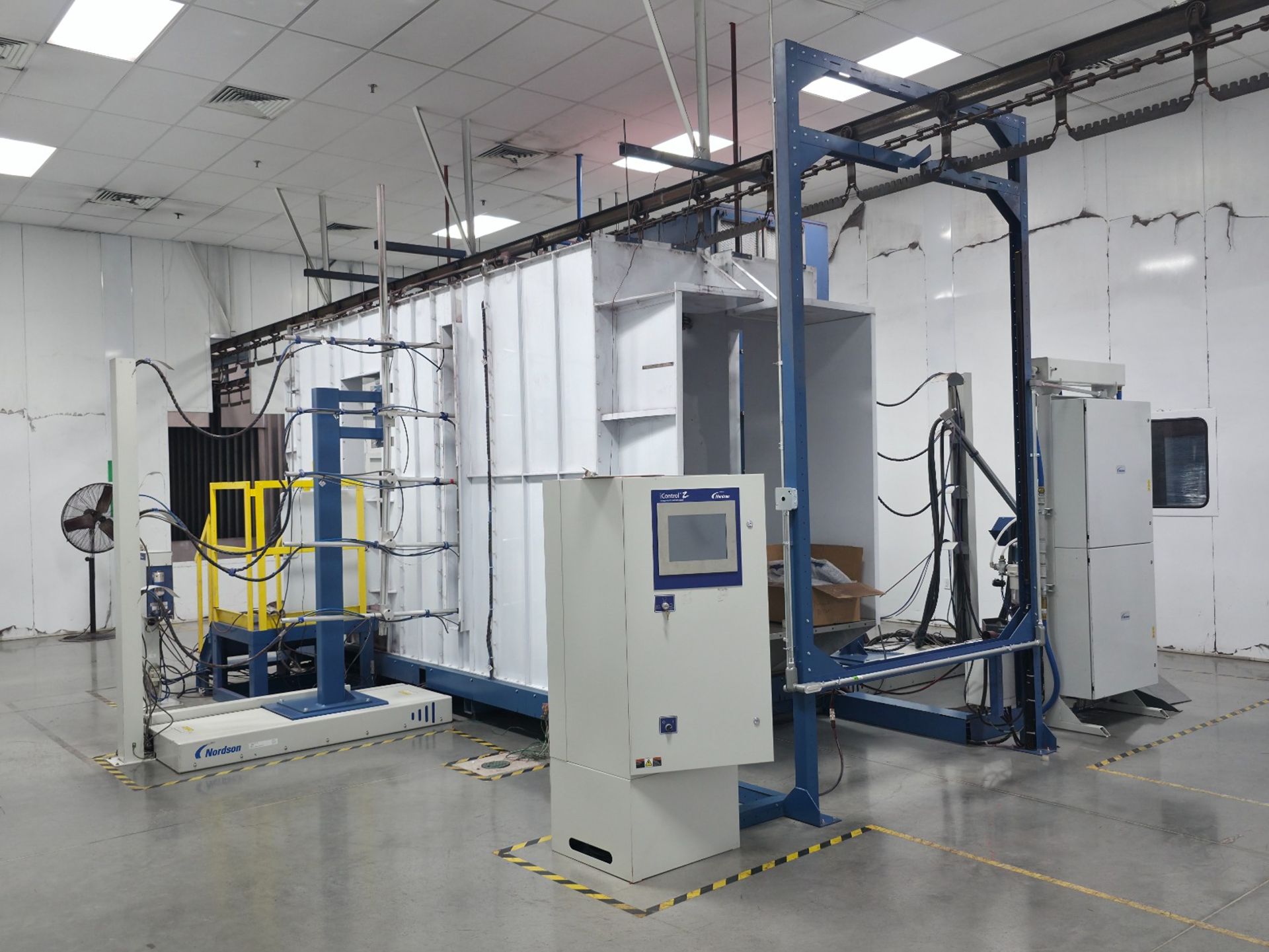 Complete 2022 paint line in parallel, Line 1: Nordson powder coating ...