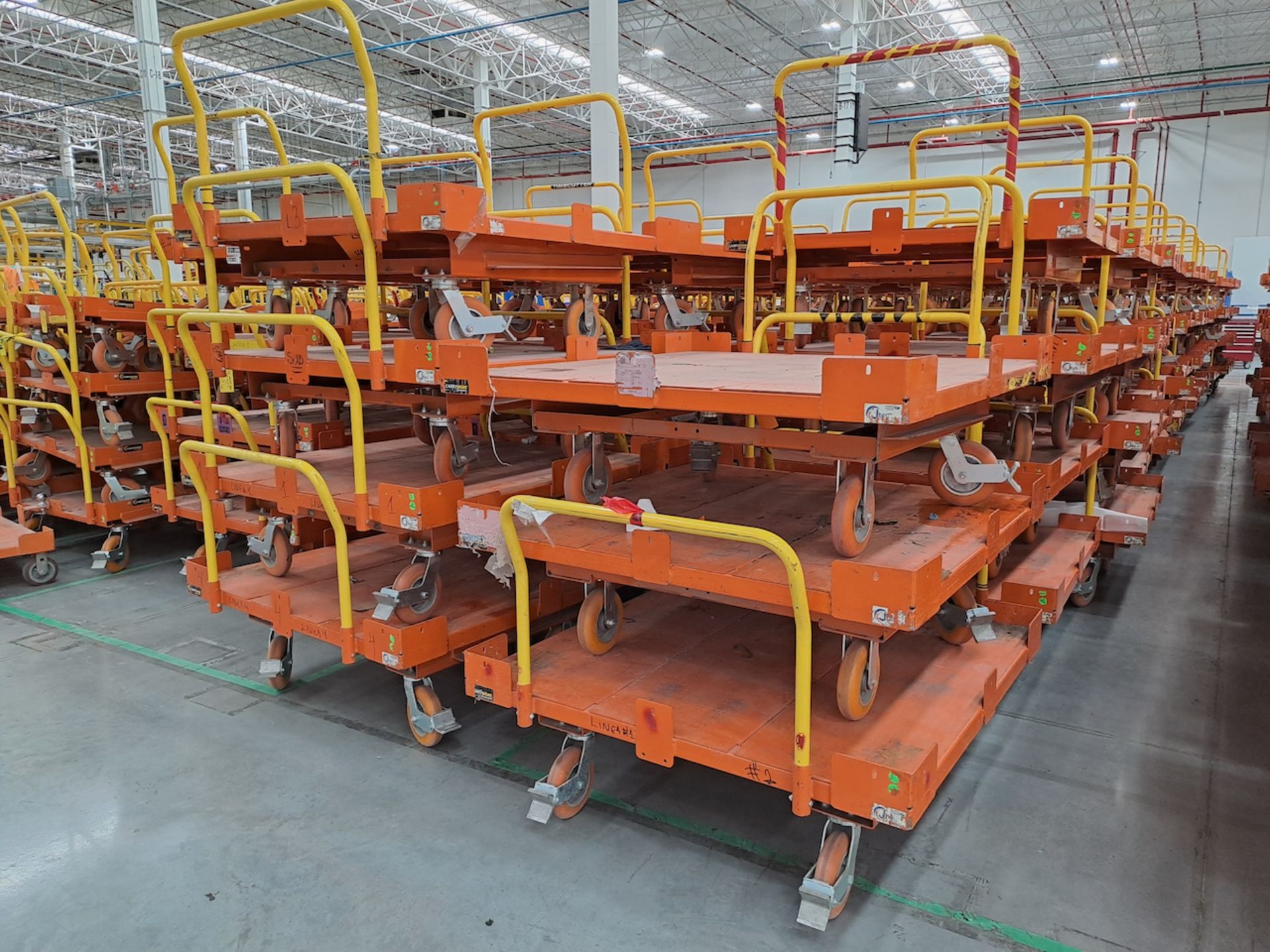 Twenty-three (23) push platform carts, CARRY MORE brand, JTec model ...