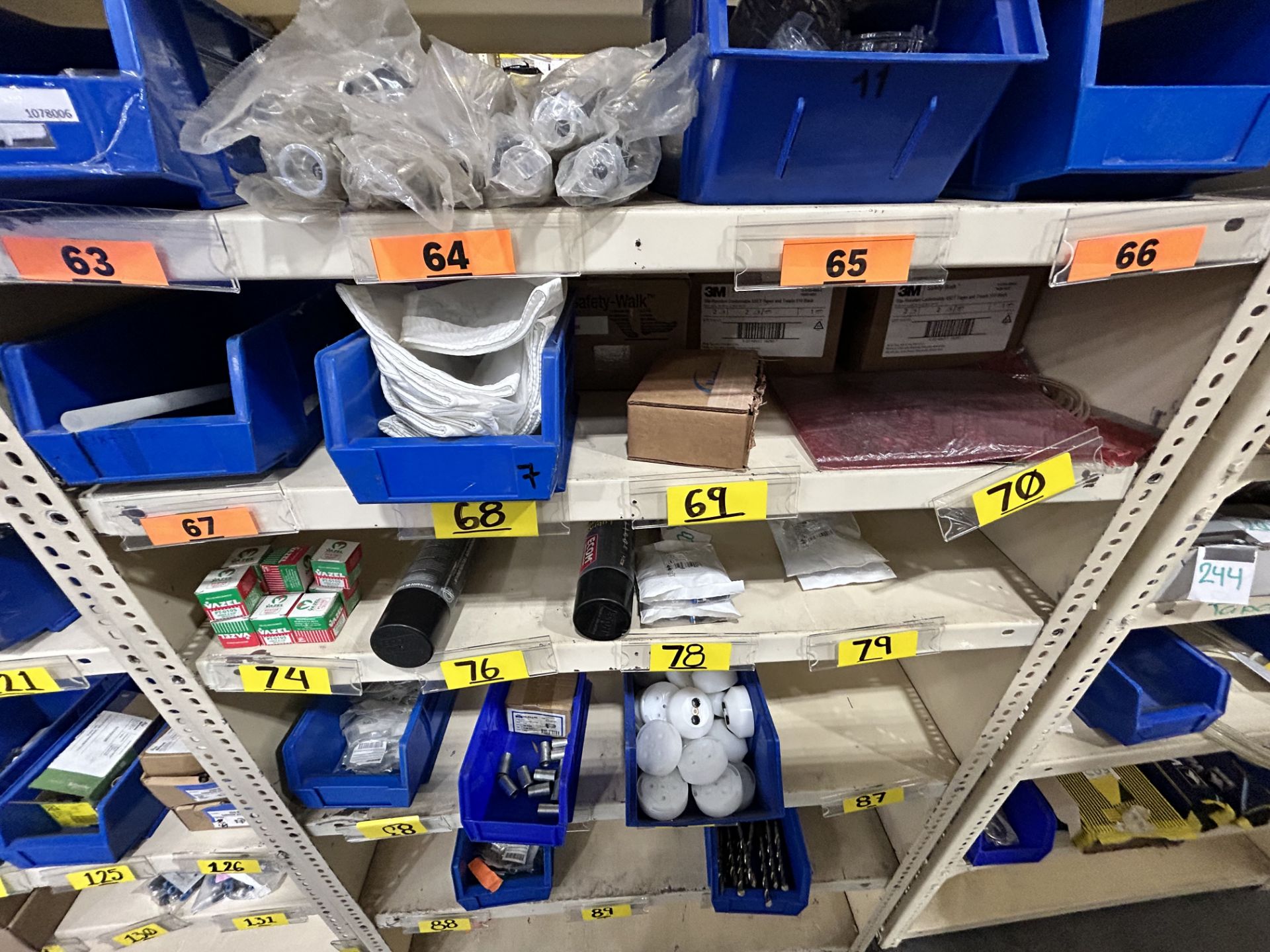 Lot of consumables with assorted materials contains safety devices ...