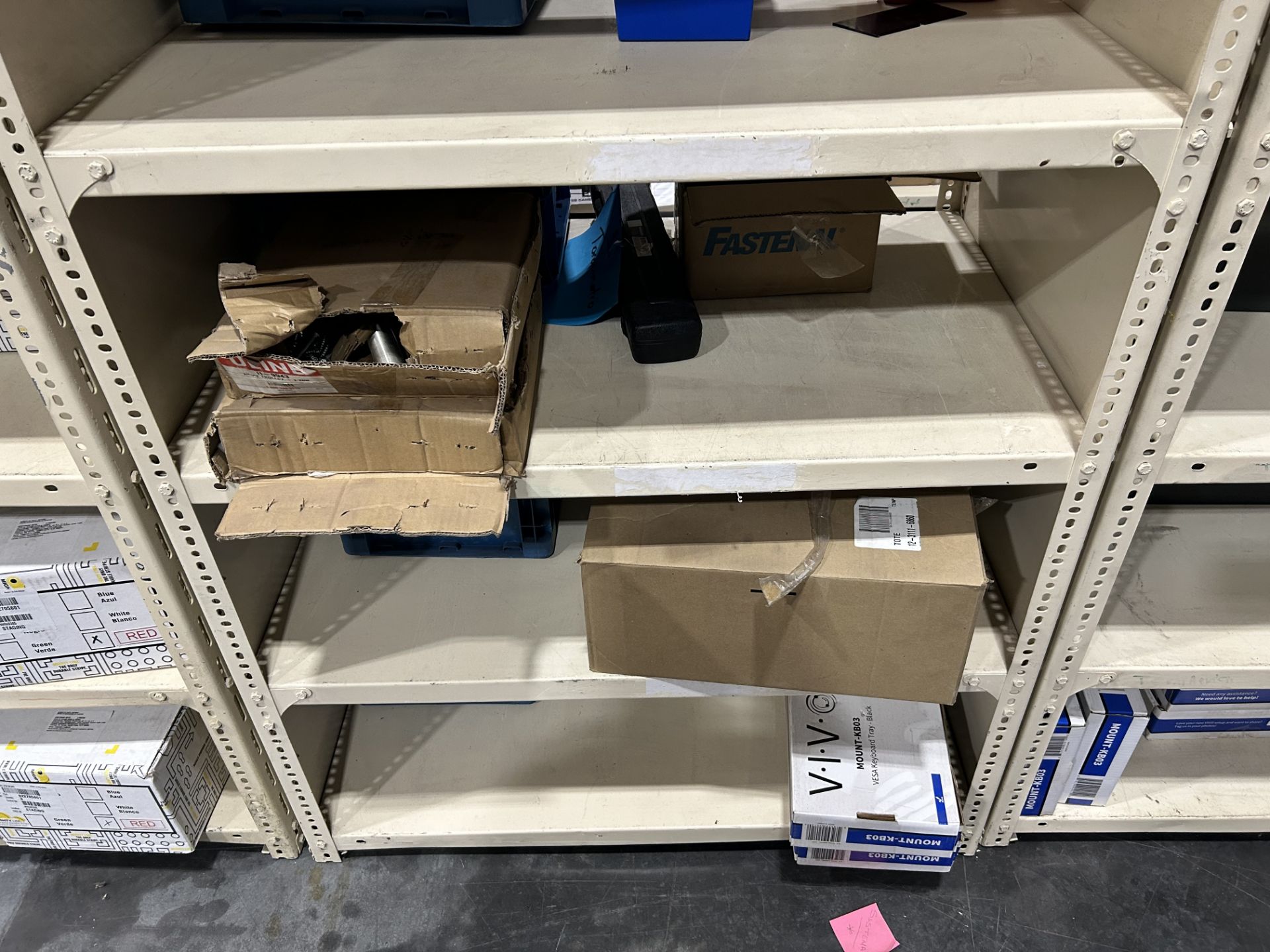 Lot of consumables with assorted materials contains ULINE jumper cables ...