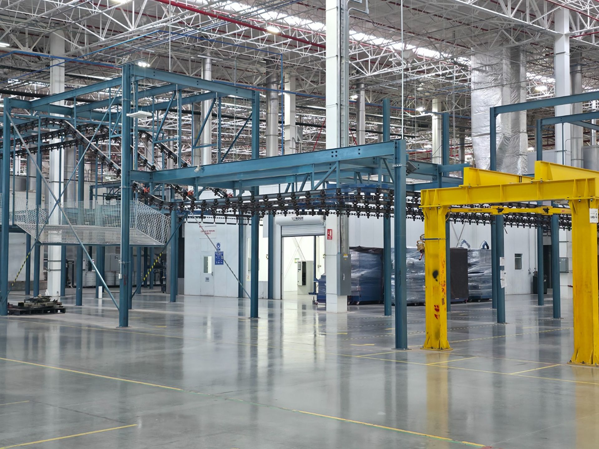 Complete 2022 paint line in parallel, Line 1: Nordson powder coating ...