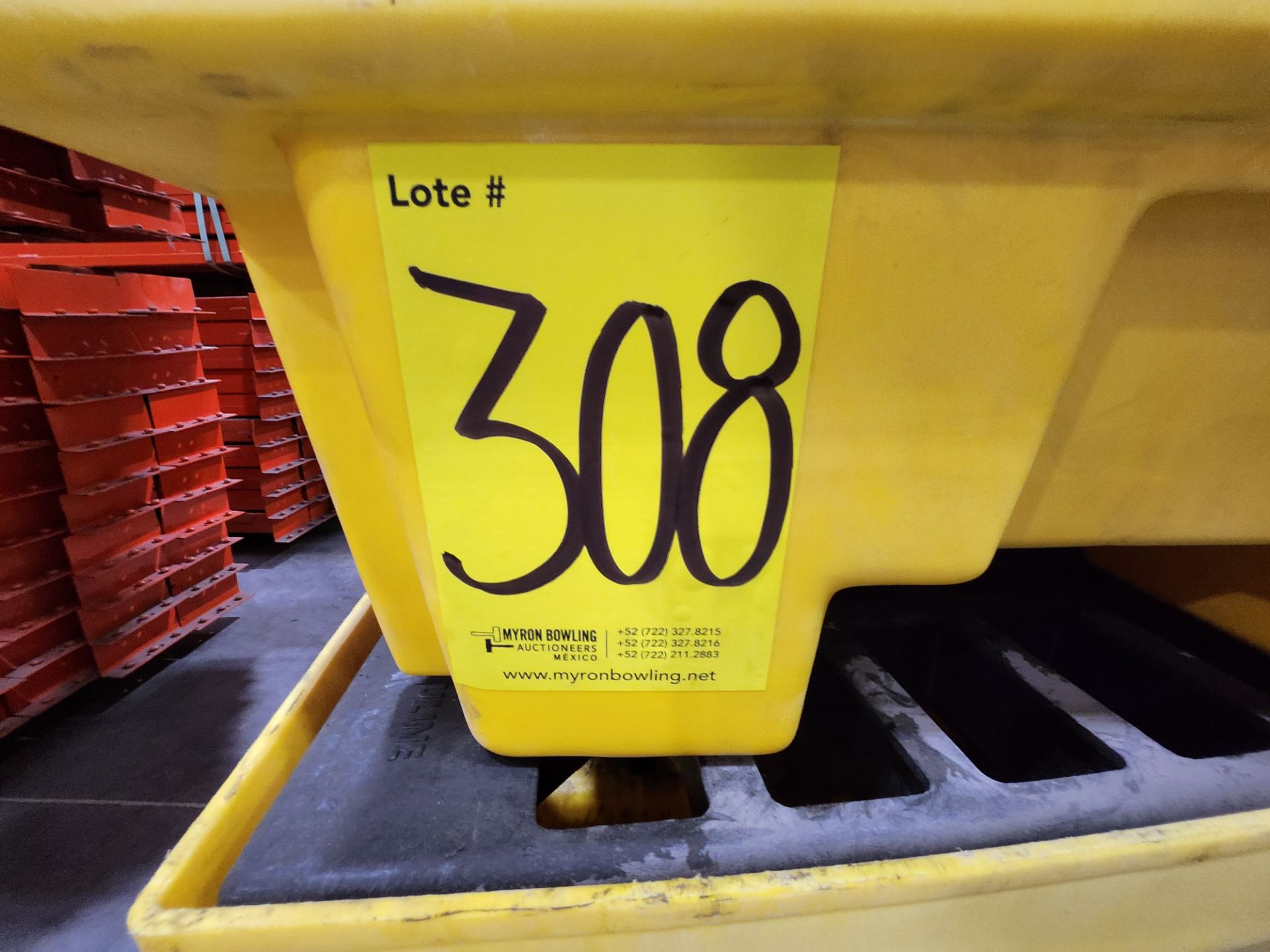 Lot of 16 ULINE spill containment pallets, with approximate dimensions ...