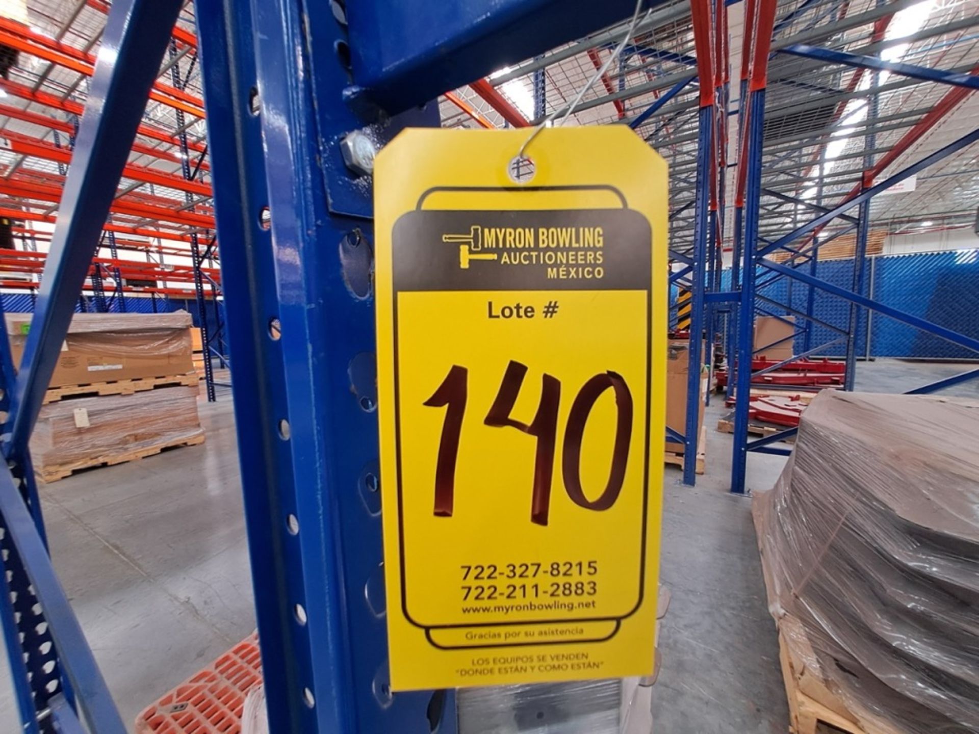 2 rows of storage racks measuring 11 meters long, 6 meters high, and 1. ...