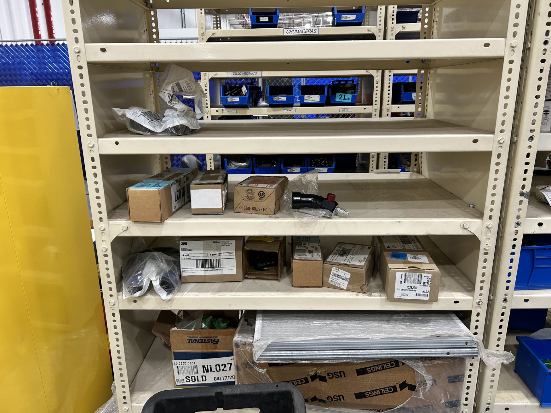 Lot of consumables with assorted materials contains safety devices ...