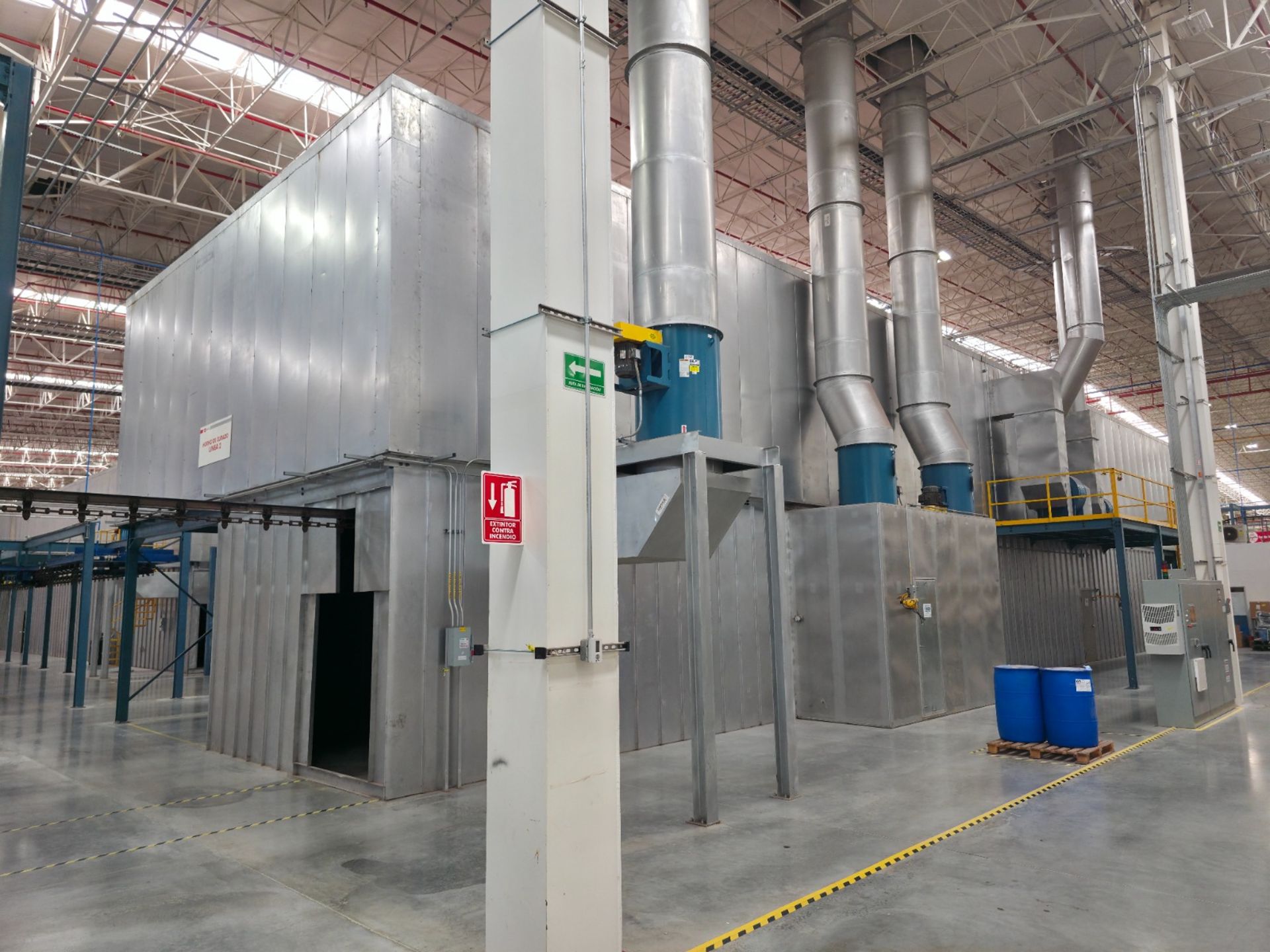 Complete 2022 paint line in parallel, Line 1: Nordson powder coating ...