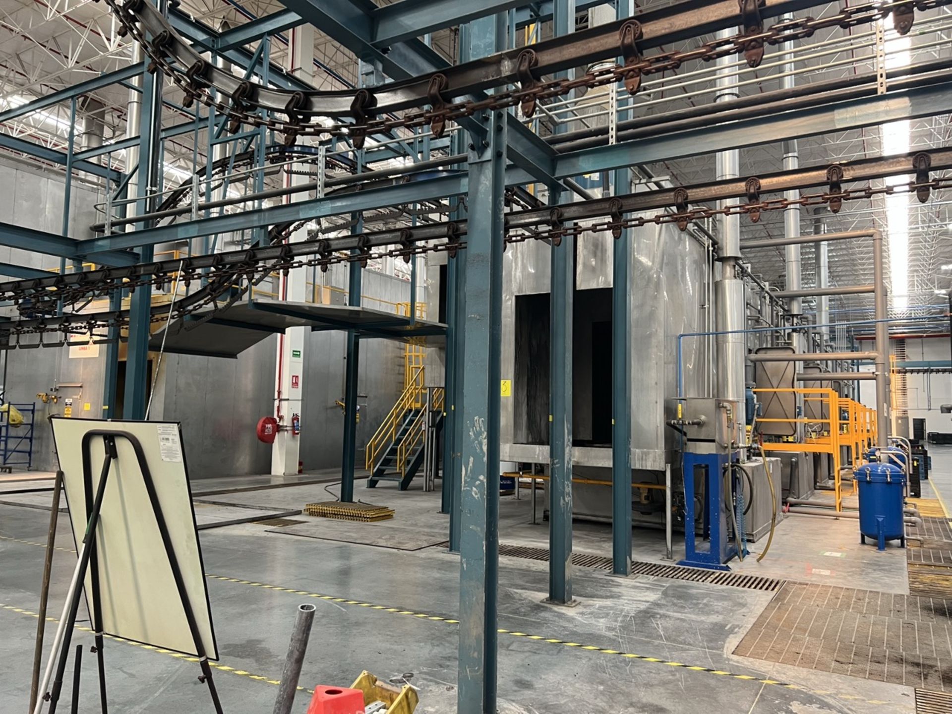 Complete 2022 paint line in parallel, Line 1: Nordson powder coating ...