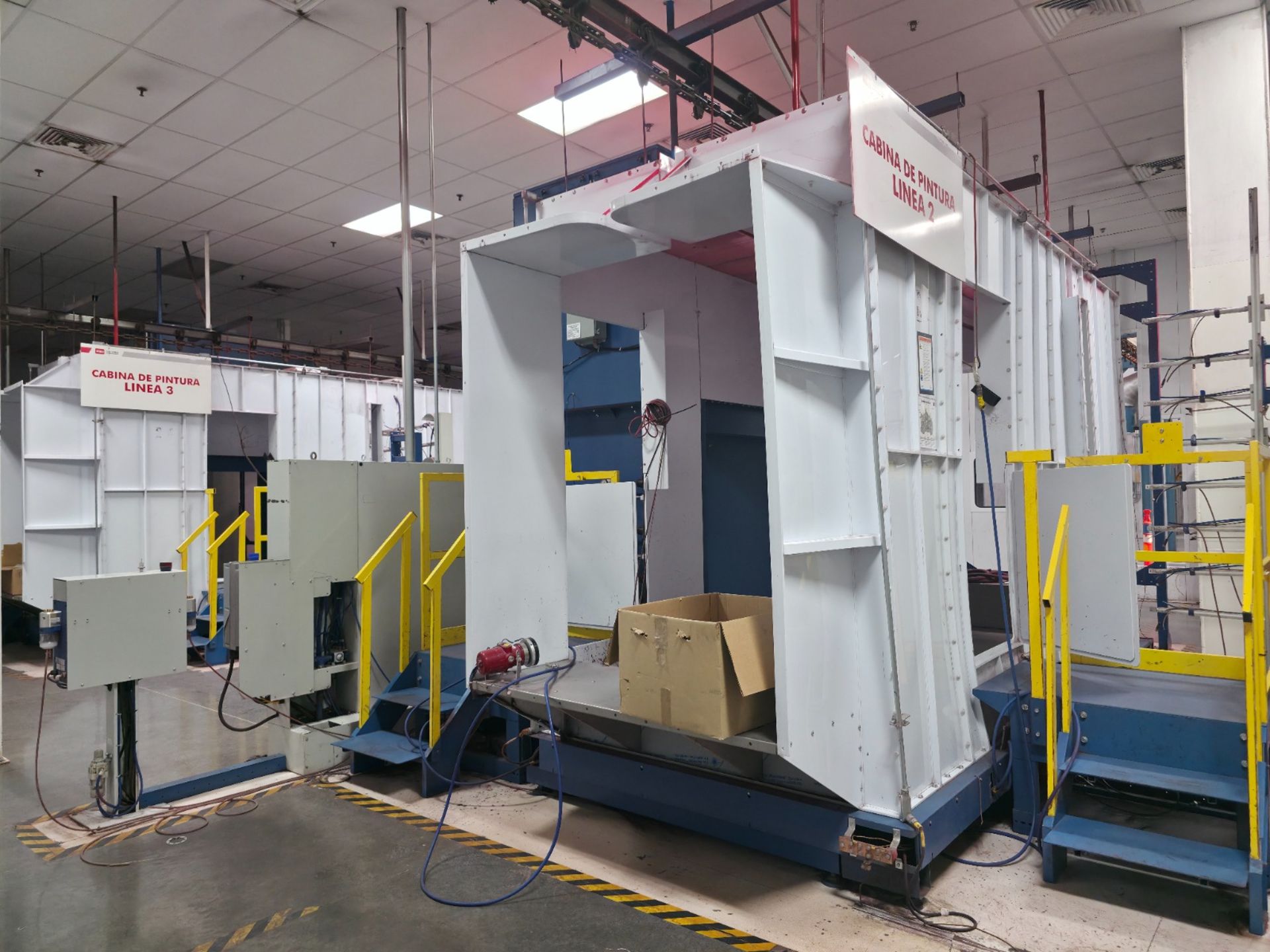 Complete 2022 paint line in parallel, Line 1: Nordson powder coating ...