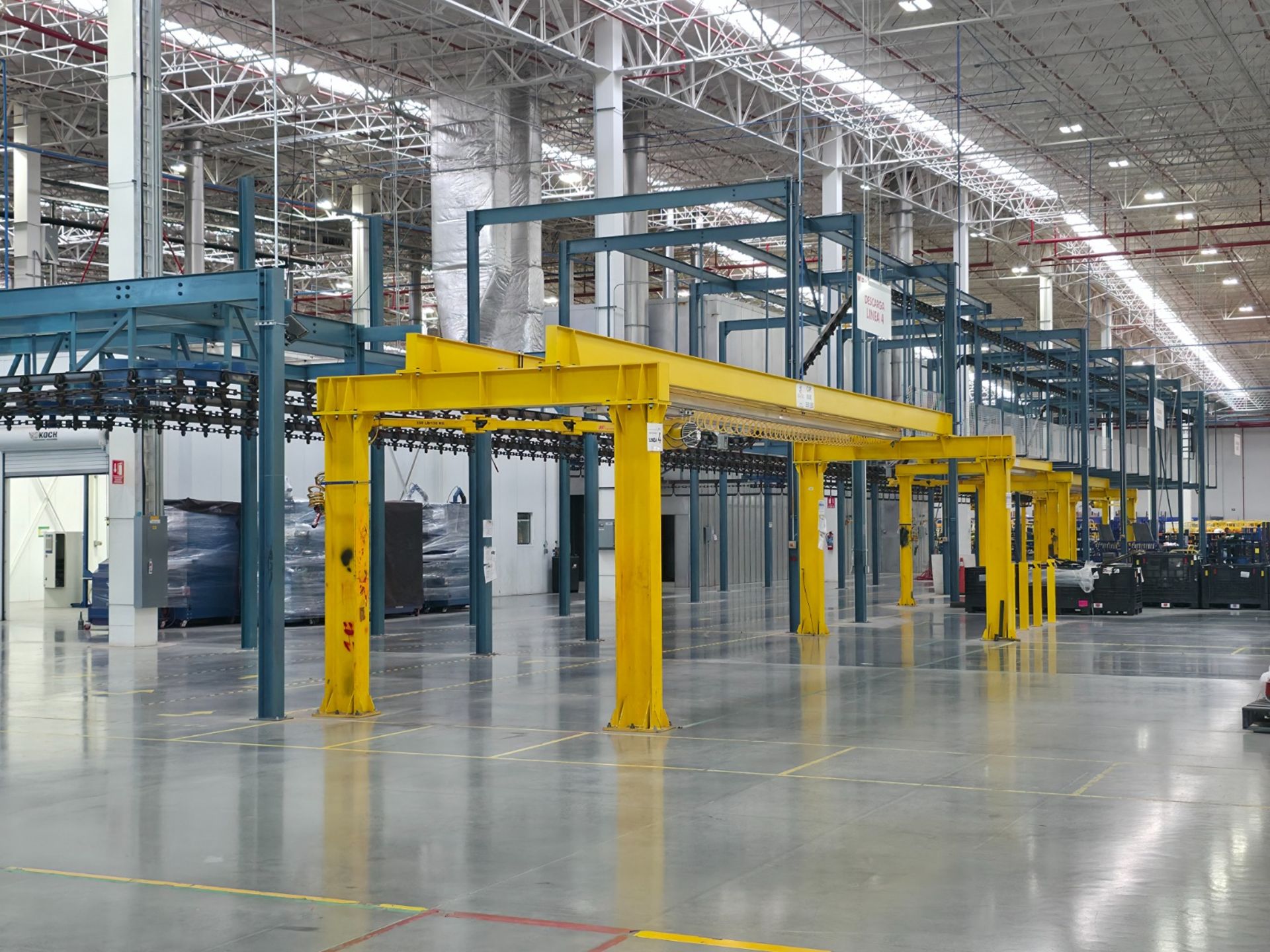 Complete 2022 paint line in parallel, Line 1: Nordson powder coating ...