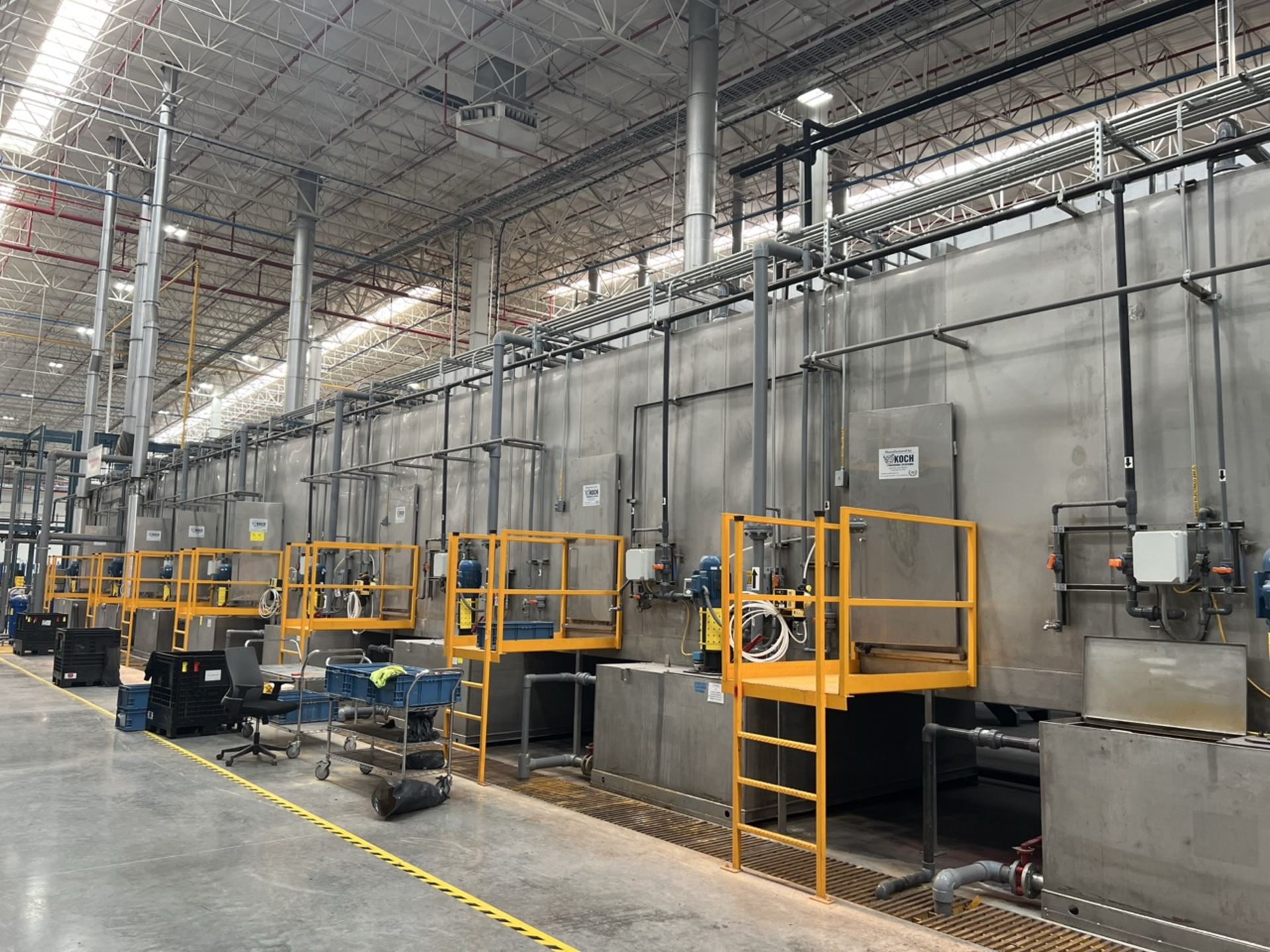 Complete 2022 paint line in parallel, Line 1: Nordson powder coating ...