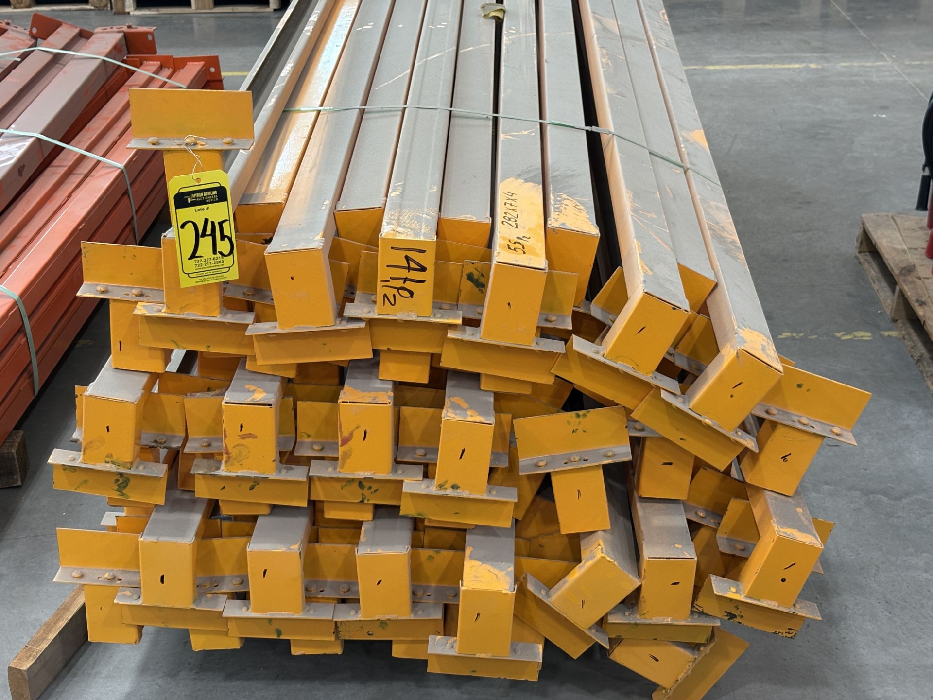 Lot of 55 Structural Reinforcements for Rack, measuring approximately 2 ...