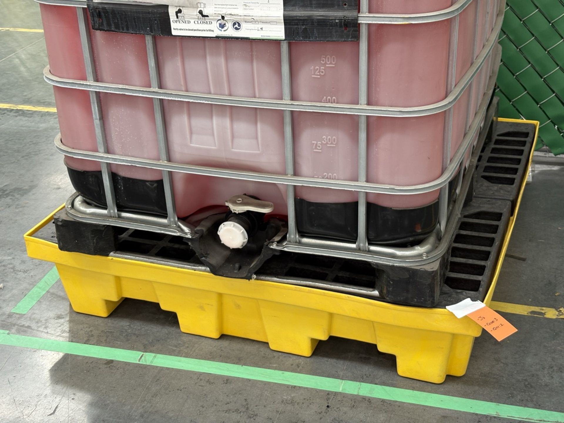 Lot of 16 ULINE spill containment pallets, with approximate dimensions ...