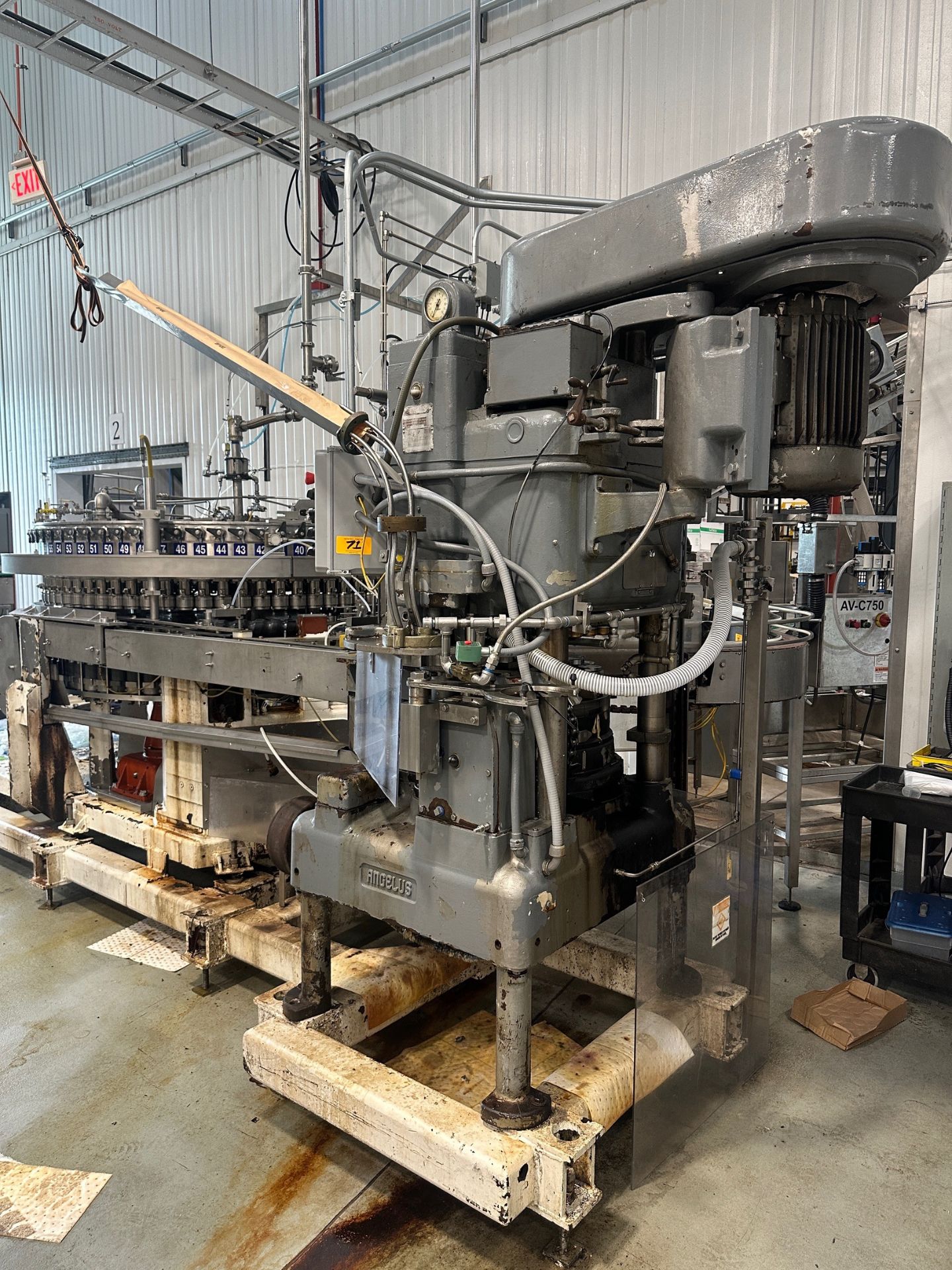Bevcorp Crown 72-Head Rotary Can Filler (2023 Overhaul) with Angelus ...