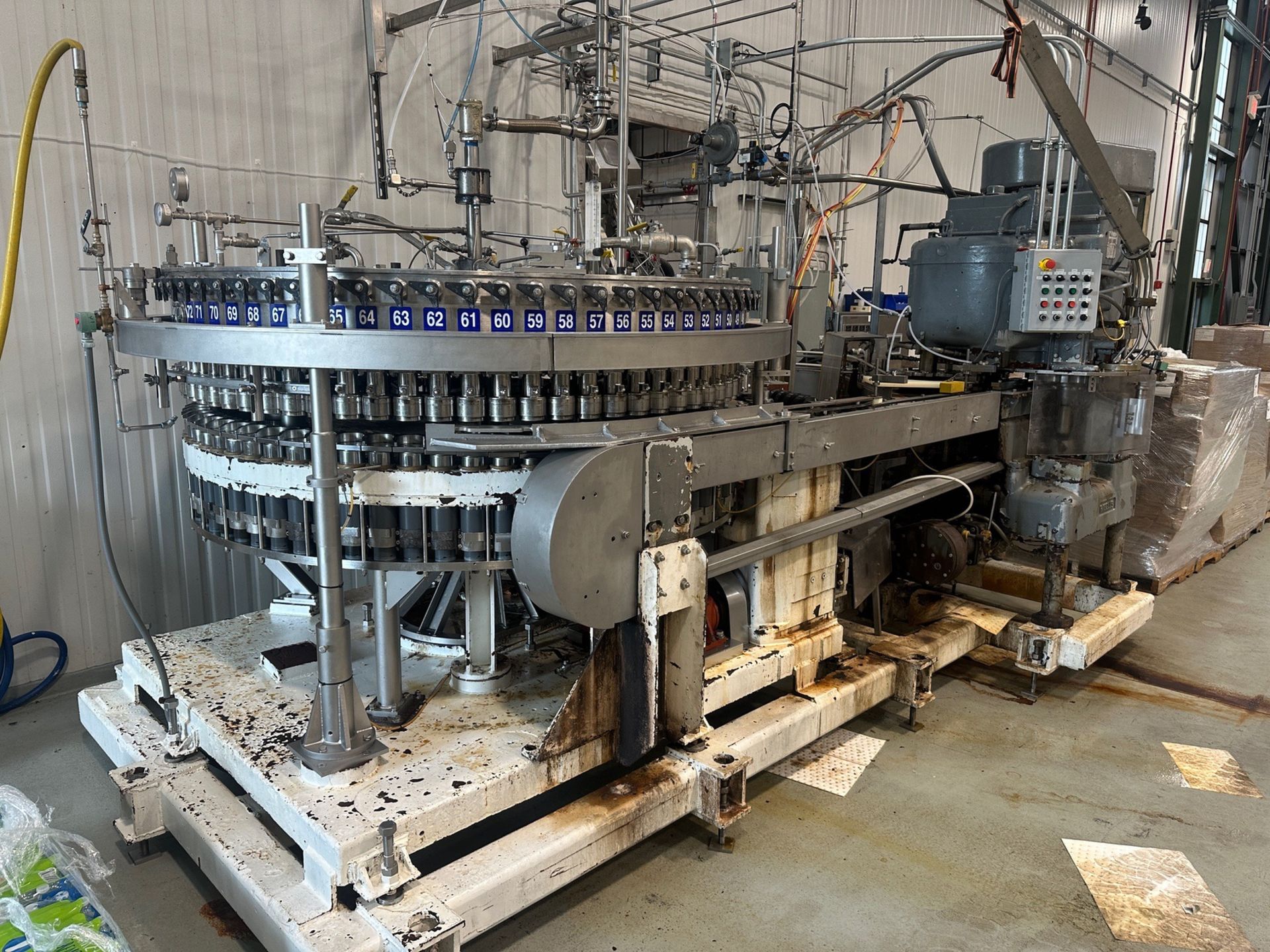 Bevcorp Crown 72-Head Rotary Can Filler (2023 Overhaul) with Angelus ...