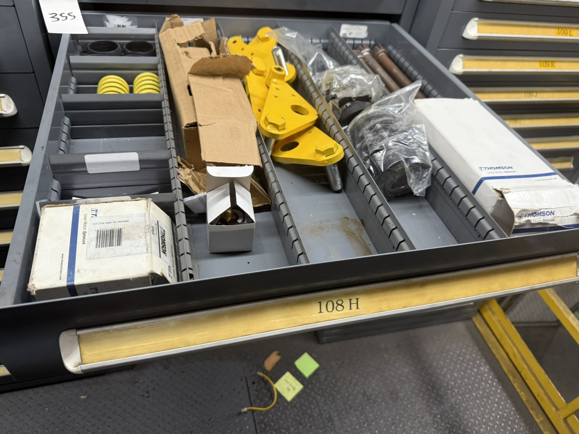 Vidmar 9 Drawer Cabinet with Content- Line 1 and 2 Palletizer Parts ...