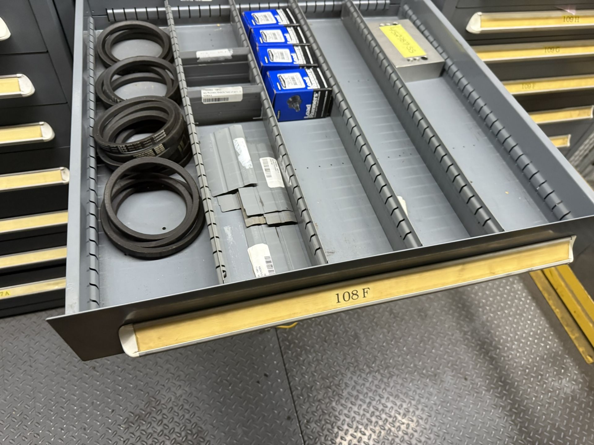 Vidmar 9 Drawer Cabinet with Content- Line 1 and 2 Palletizer Parts ...
