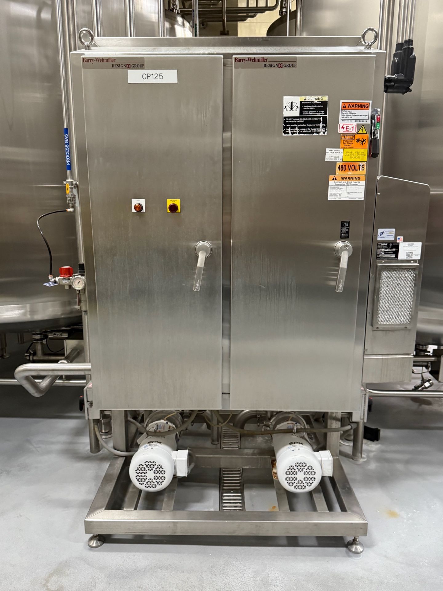 Barry Wehmiller Dual VFD Centrifugal Pump Skid with 2-Door S/S ...