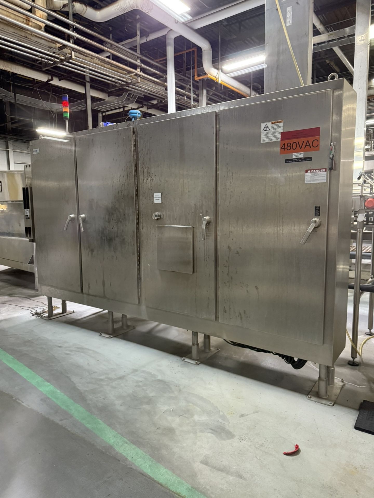 KHS 4 Door Stainless Steel Electrical Enclosure- Line 3 Bottle Conveyor ...