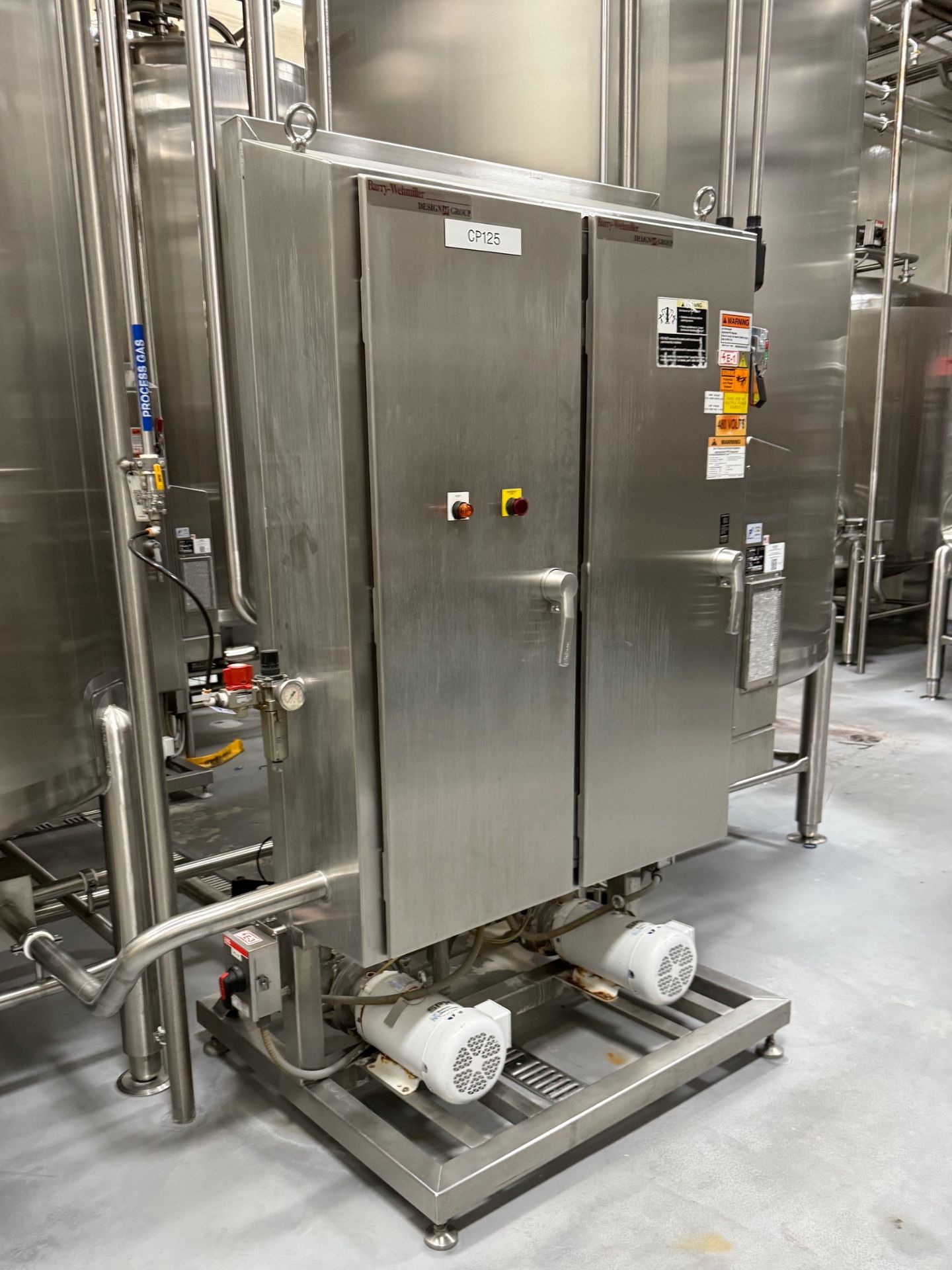 Barry Wehmiller Dual VFD Centrifugal Pump Skid with 2-Door S/S ...