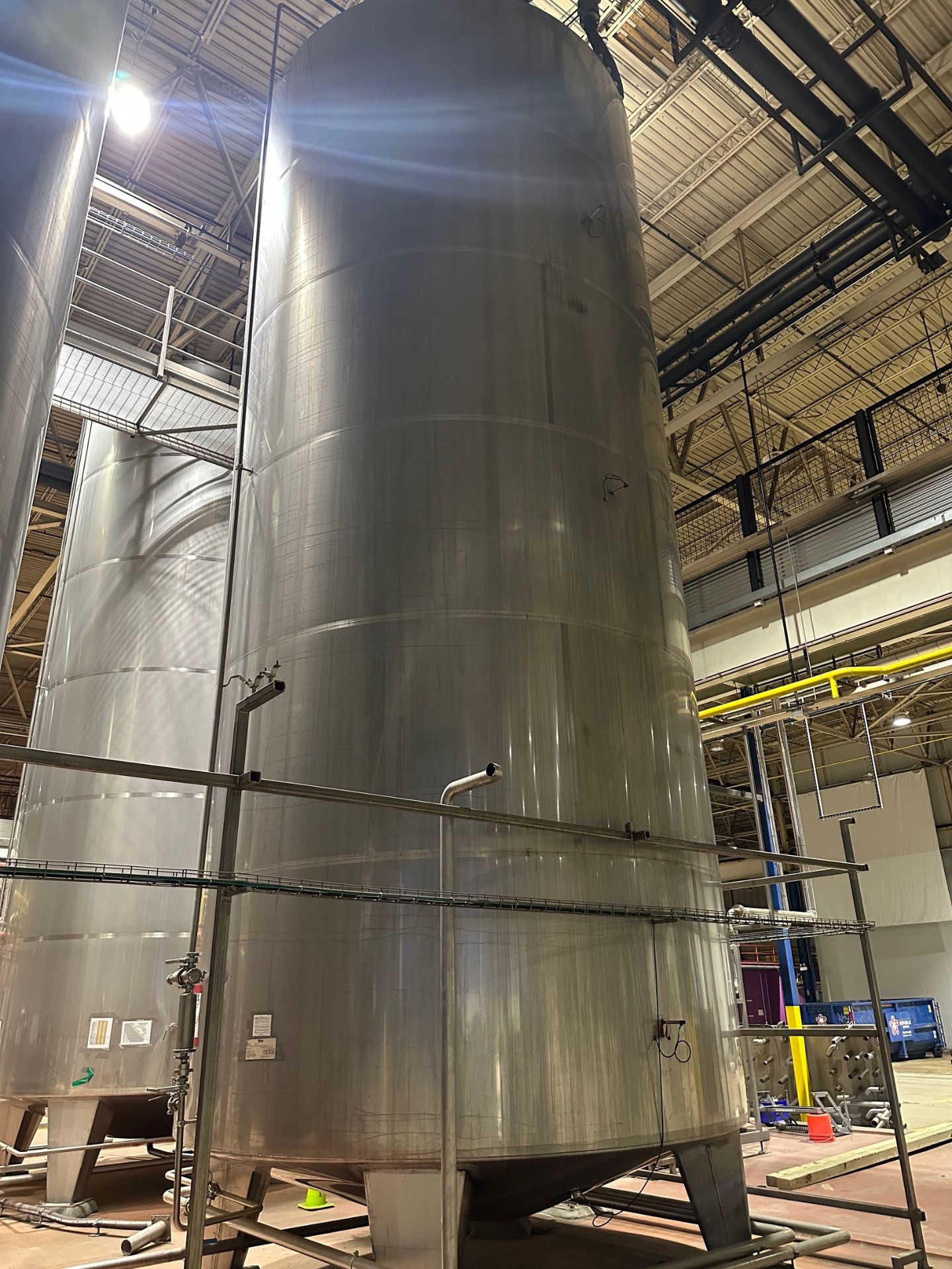 ROLEC 839 BBL (26,000 Gallon) Stainless Steel Jacketed Brite Tank, 0.9 ...