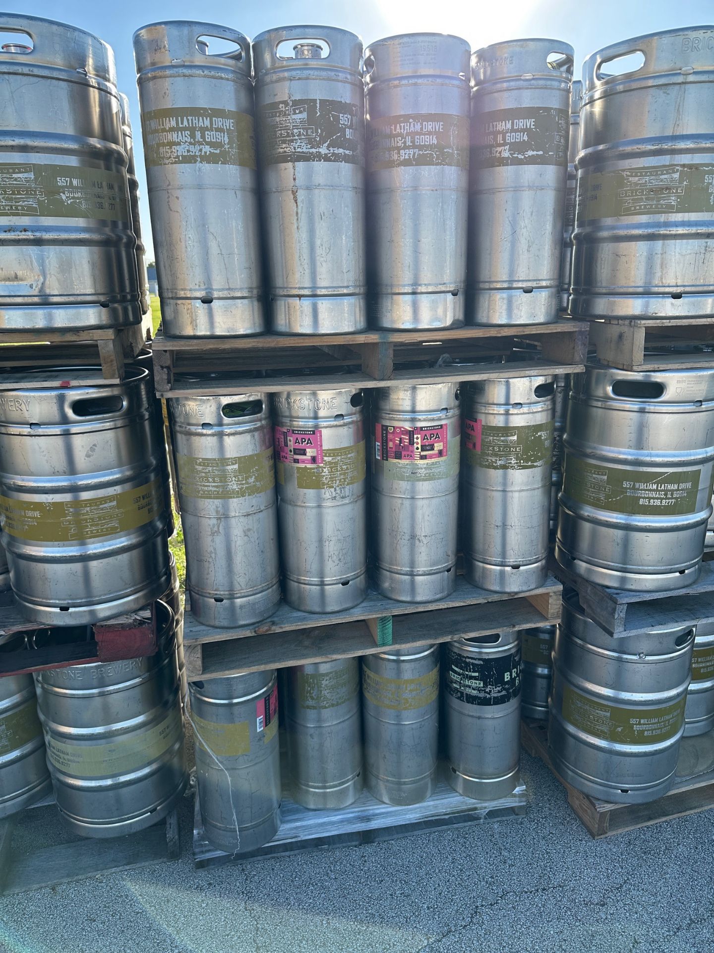 (60) Stainless Steel Sixtel Kegs (1/6 BBL) | Required Rigging and ...