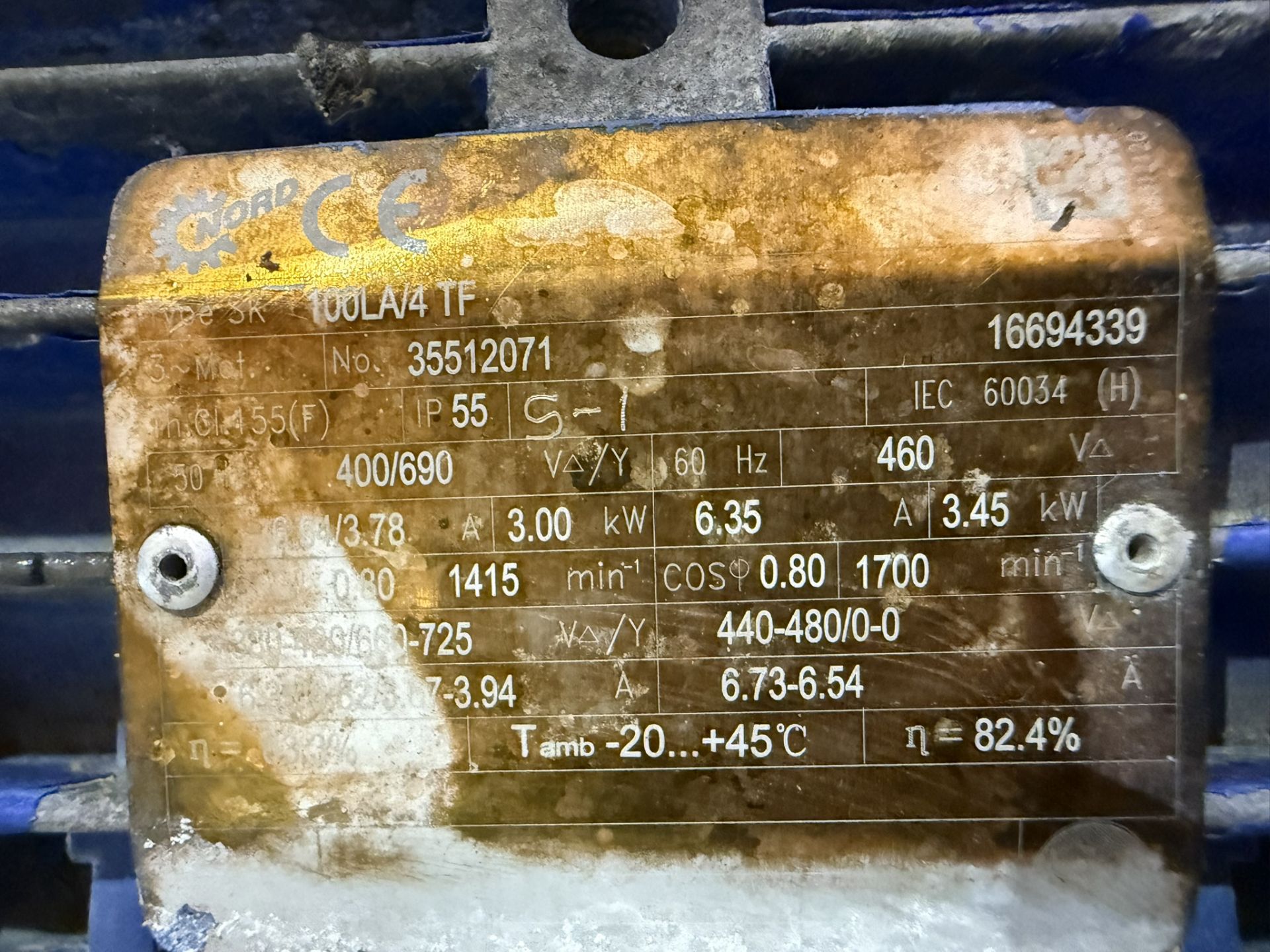 2013 Alva Laval Model BRPX810 SGV-34CGL Centrifuge, 35 KW (46.9HP), 460 ...