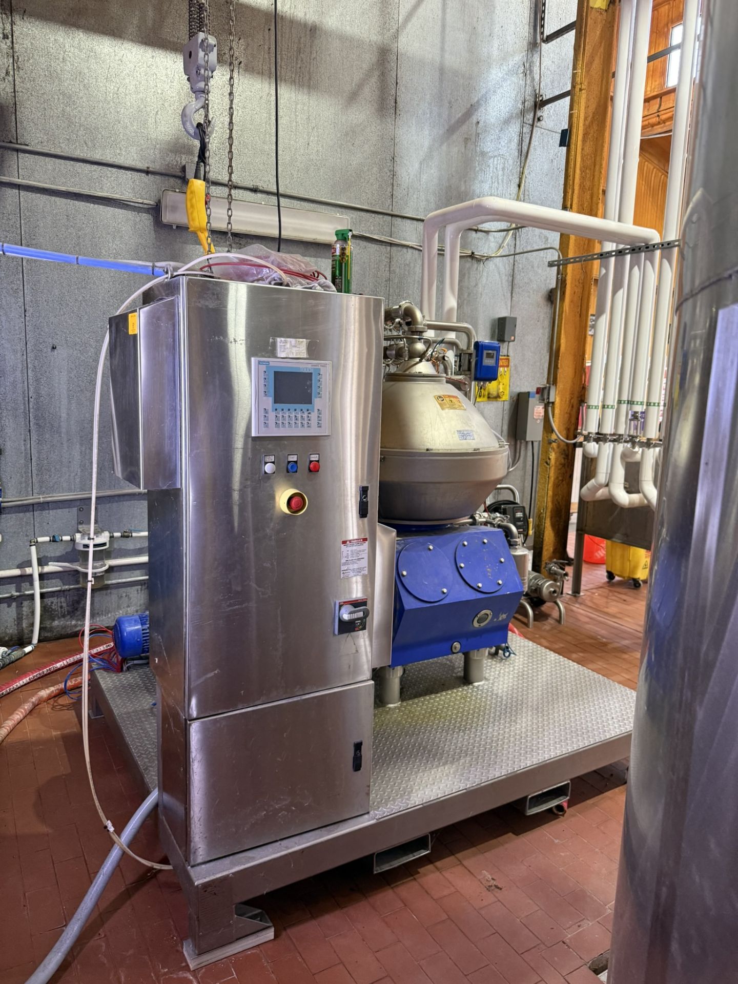 2013 Alva Laval Model BRPX810 SGV-34CGL Centrifuge, 35 KW (46.9HP), 460 ...