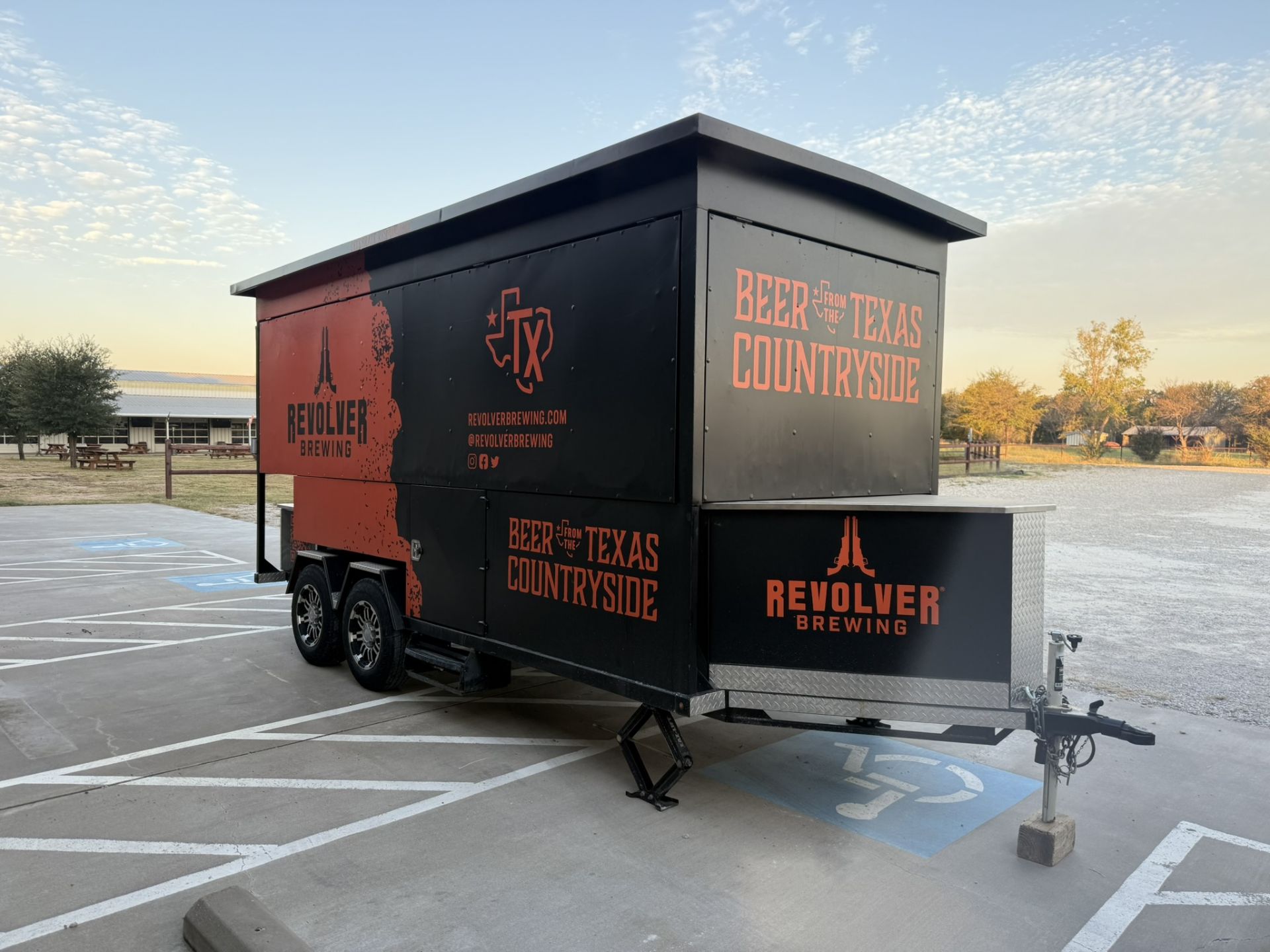 Revolver Brewing Taproom/BBQ Enclosed Trailer, approx 16' Length Plus ...