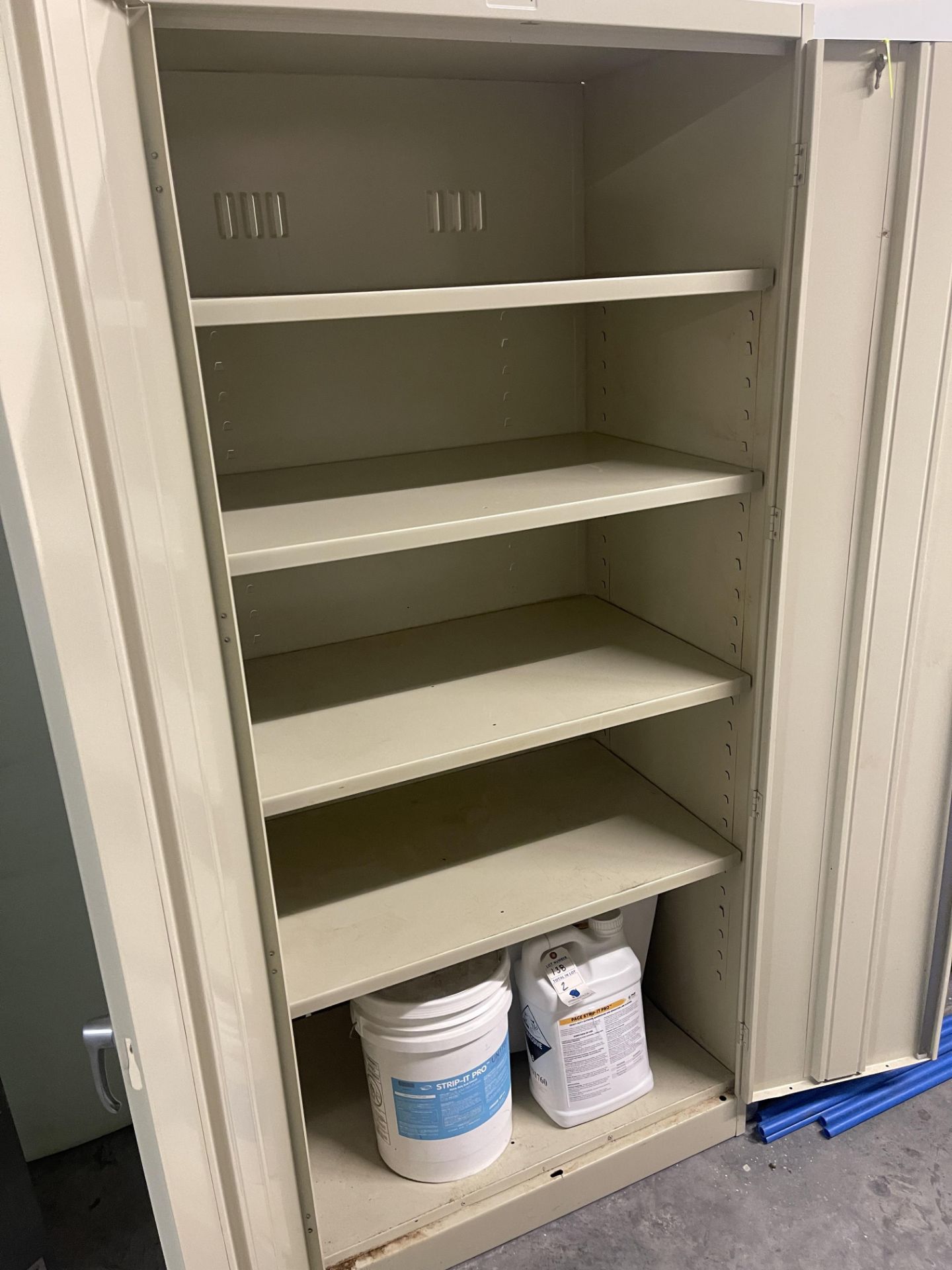 2 Door Metal Storage Cabinet w/ Keys