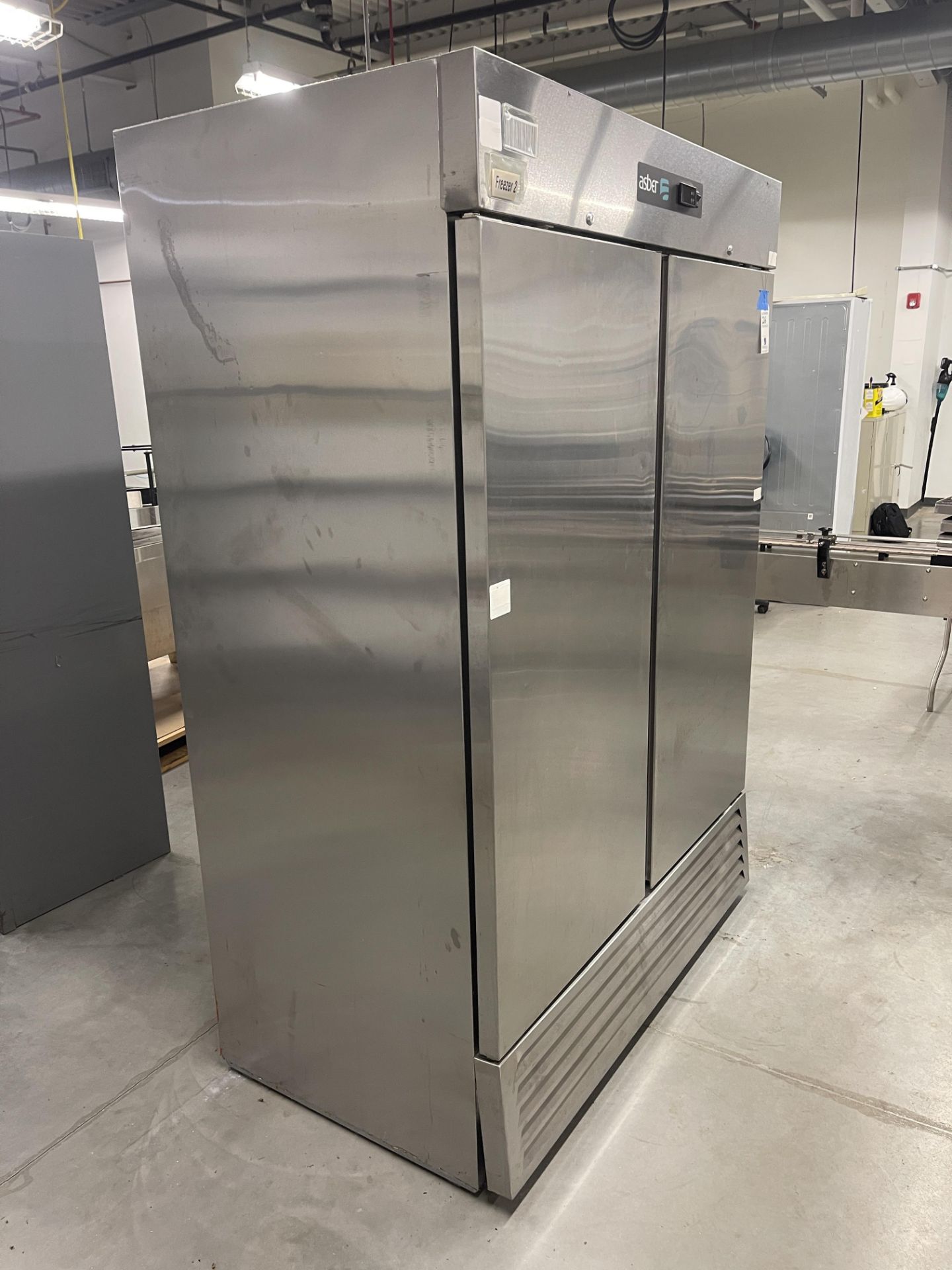 ASBER #ARF49H 2 Door Stainless Steel Reach In Top Monted Commercial ...