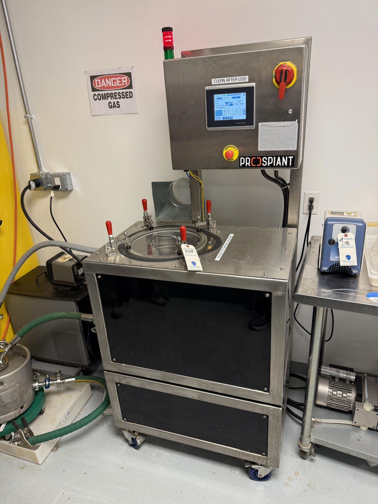 2022 Prospiant Delta Cup 5 Ethanol Extractor w/ Alan Bradley Panel View ...