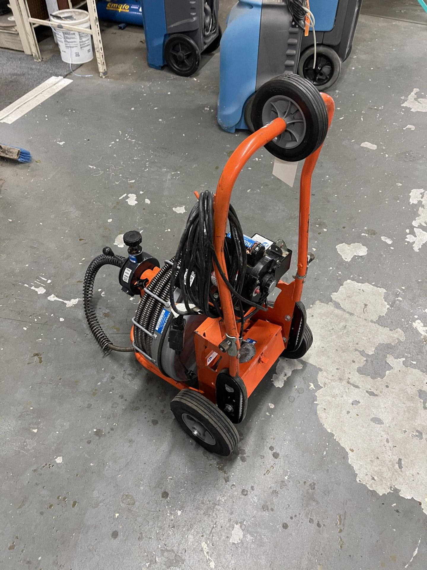 Speed Rooter #92 Power Cleaner Commercial Drain Cleaning Snake w/Drain ...