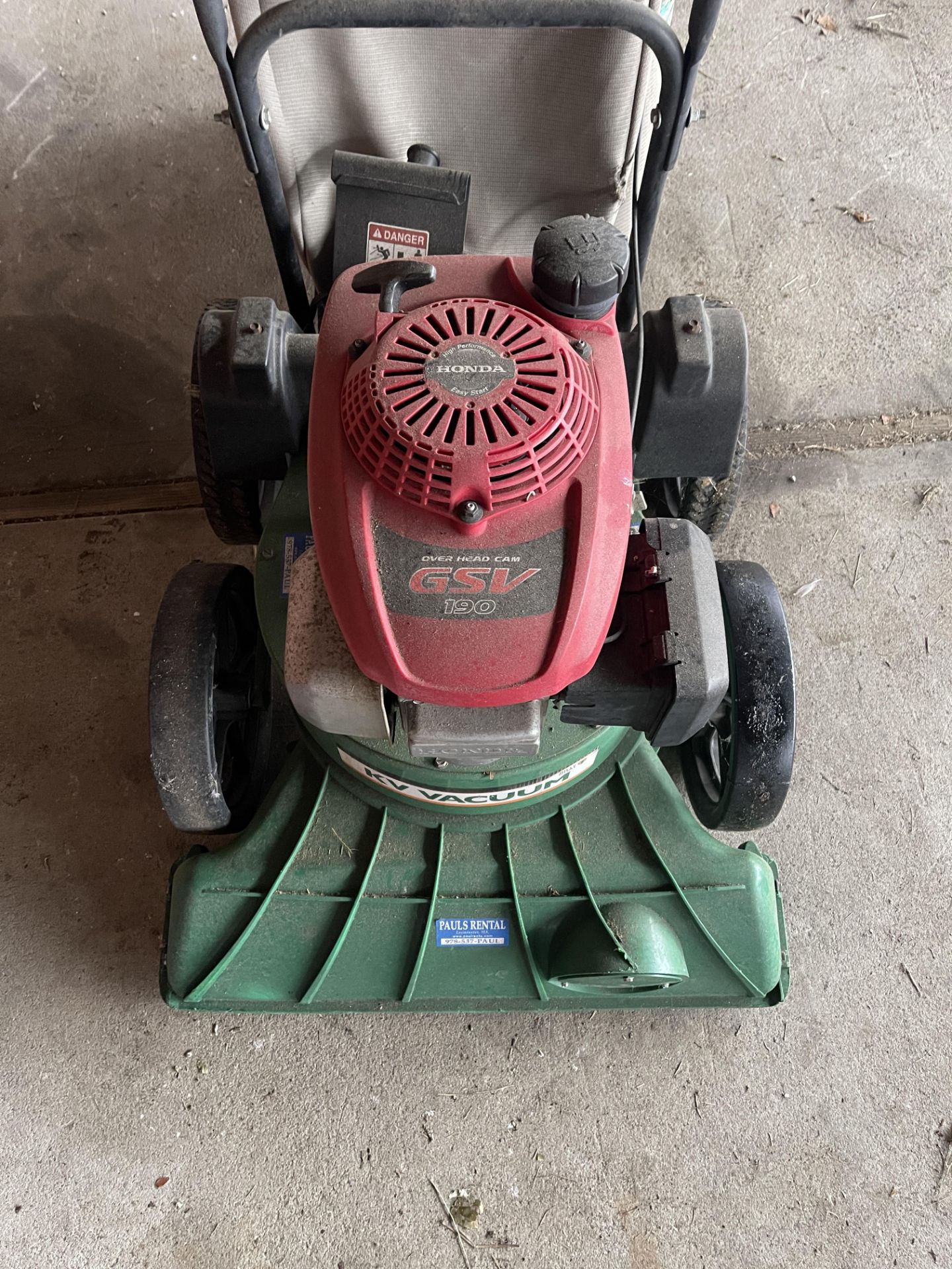 Billy Goat #KV Leaf Vacuum Gas Powered w/Bagger