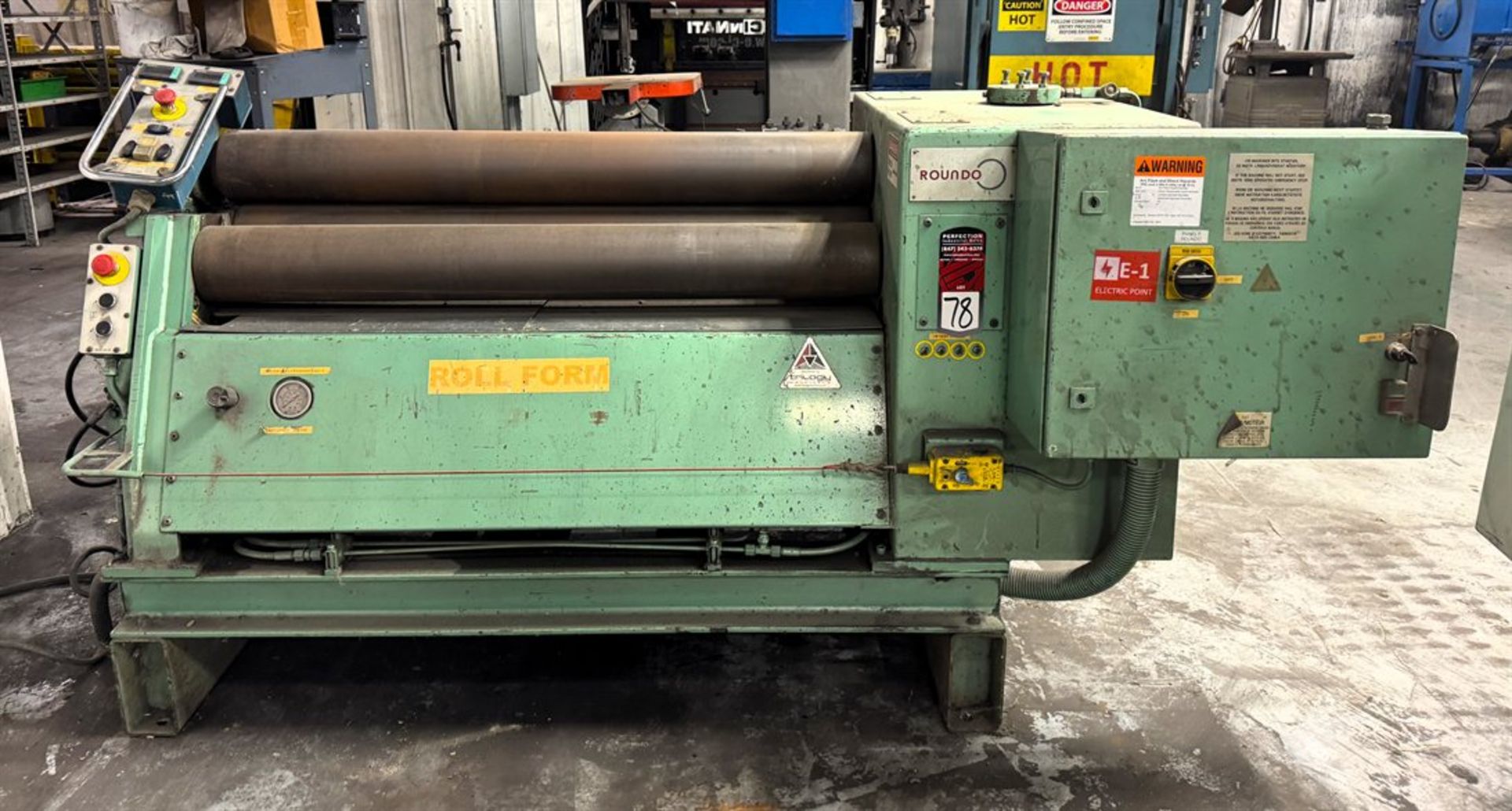 2010 ROUNDO PASS-150 4-Roll Double Pinch Hydraulic Plate Bending Roll ...