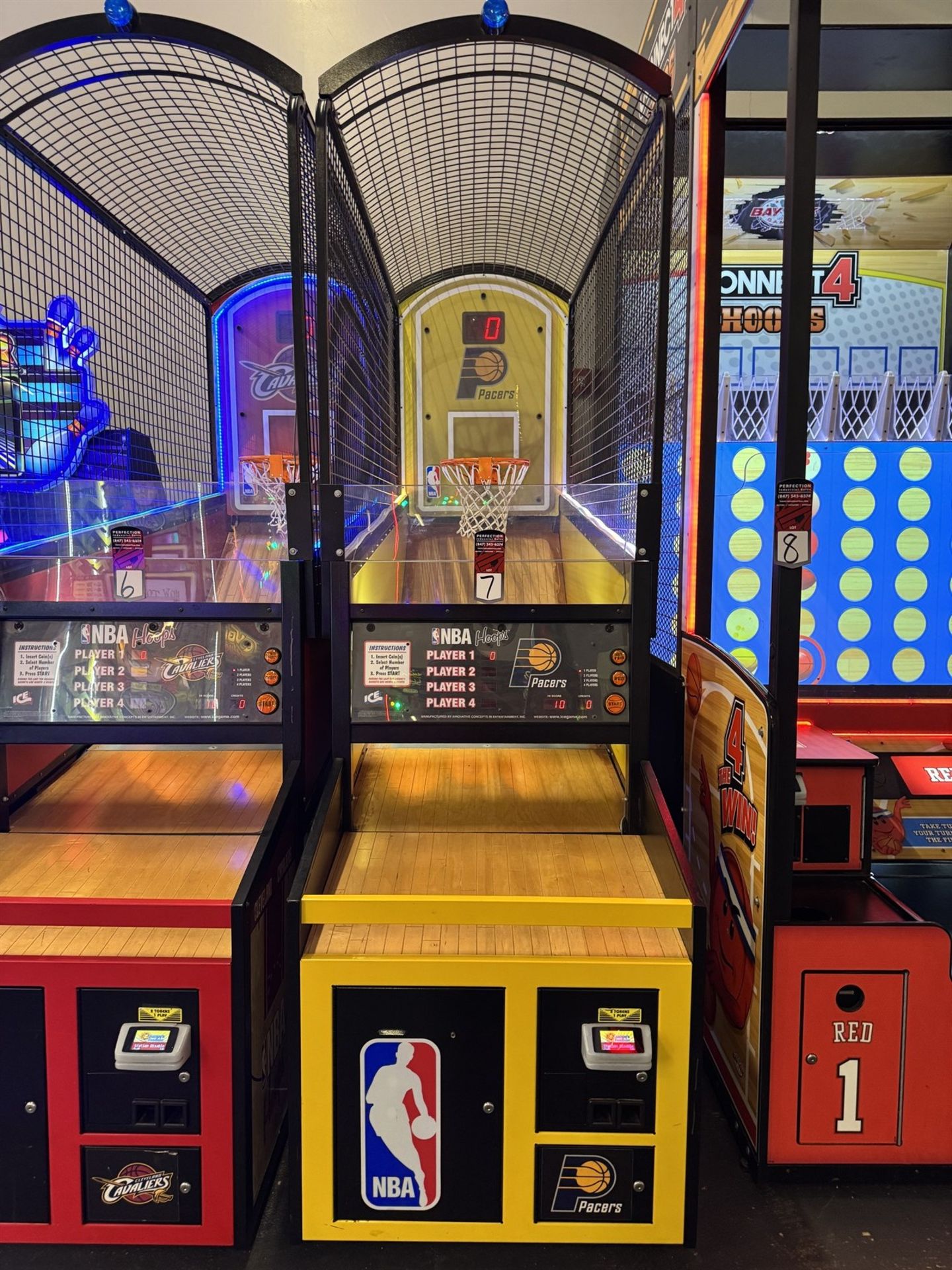 ICE NBA Hoops Indiana Pacers Basketball Shootout Arcade, s/n NBU12#3114 ...