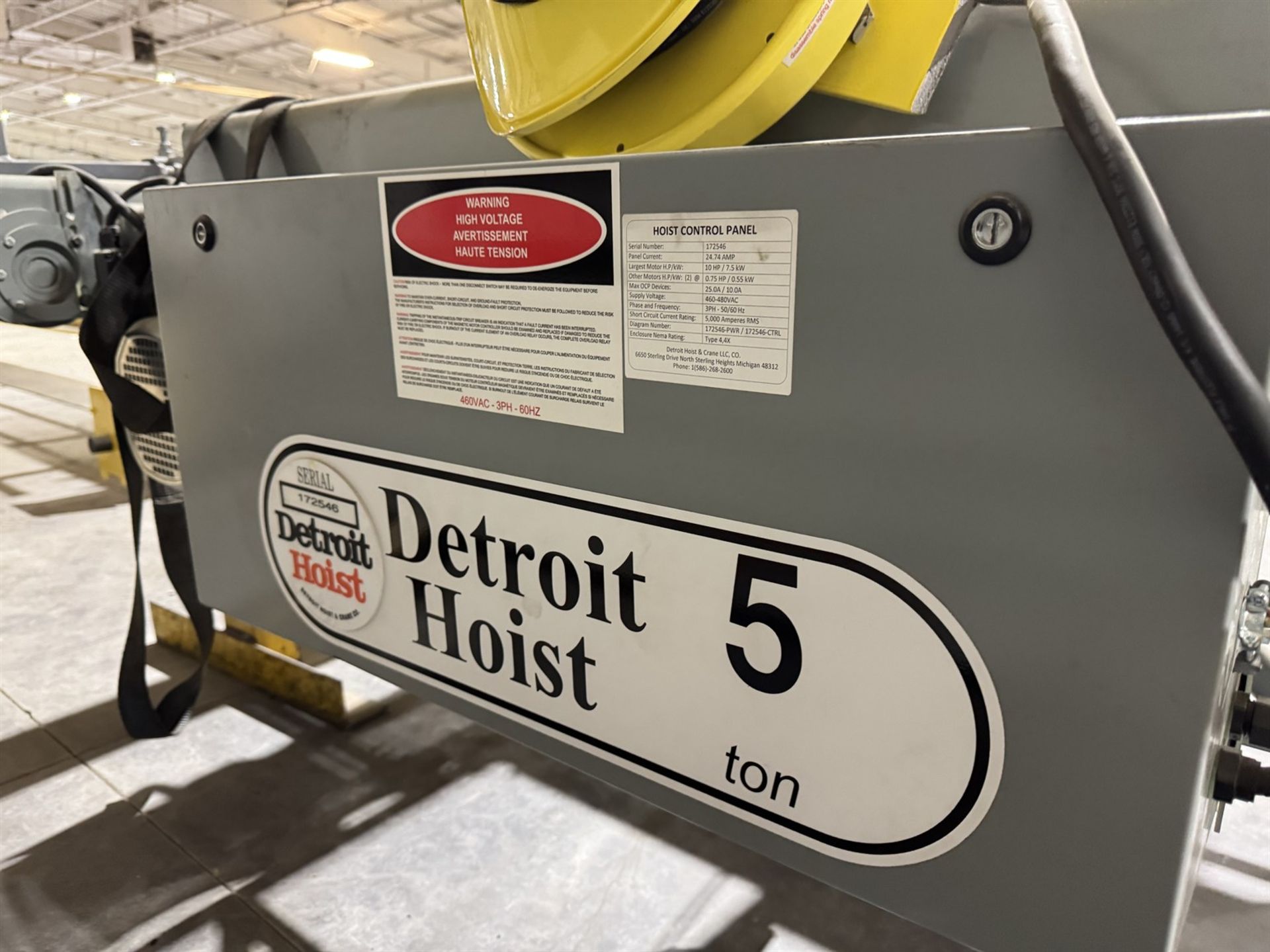 SUPERIOR CRANE CORP. 5-Ton Free Standing Bridge Crane System w/ 5-Ton ...