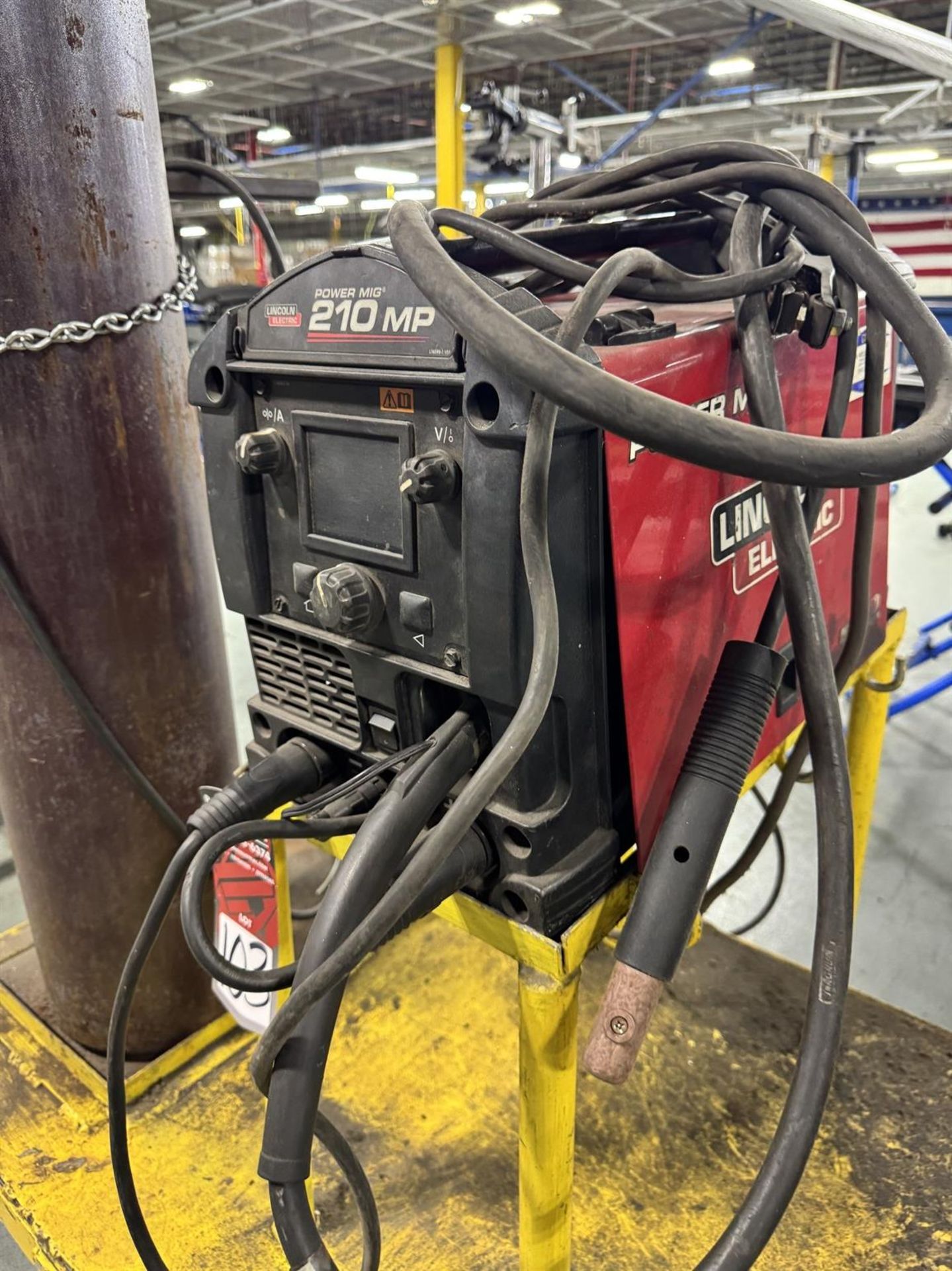 Welding Cart w/ LINCOLN Power MIG 210 MP Welder, s/n M3150402603