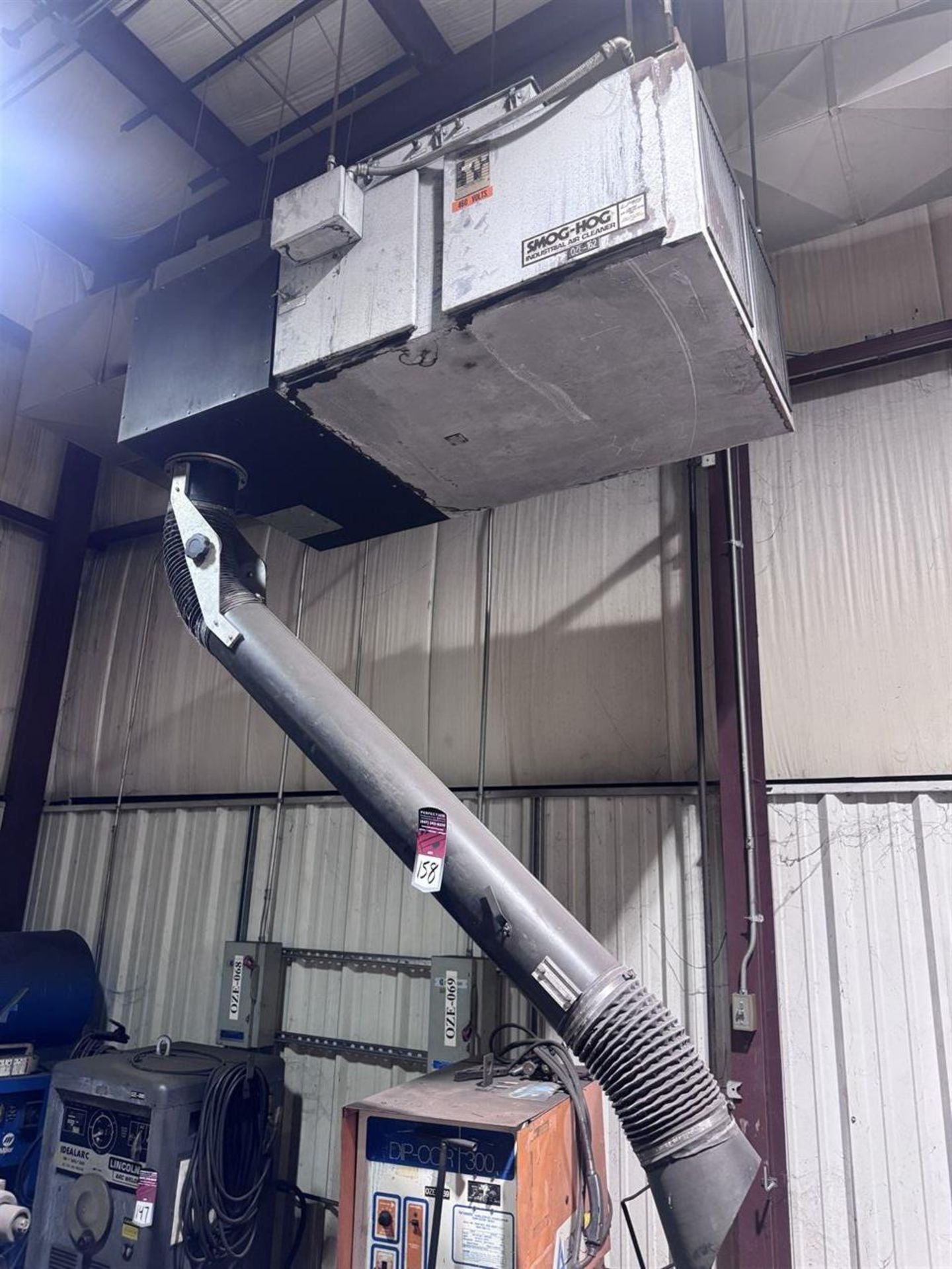 SMOG HOG SH-20-PE-DP Air Cleaner w/ Snorkel Fume Extractor, s/n 43472-0485
