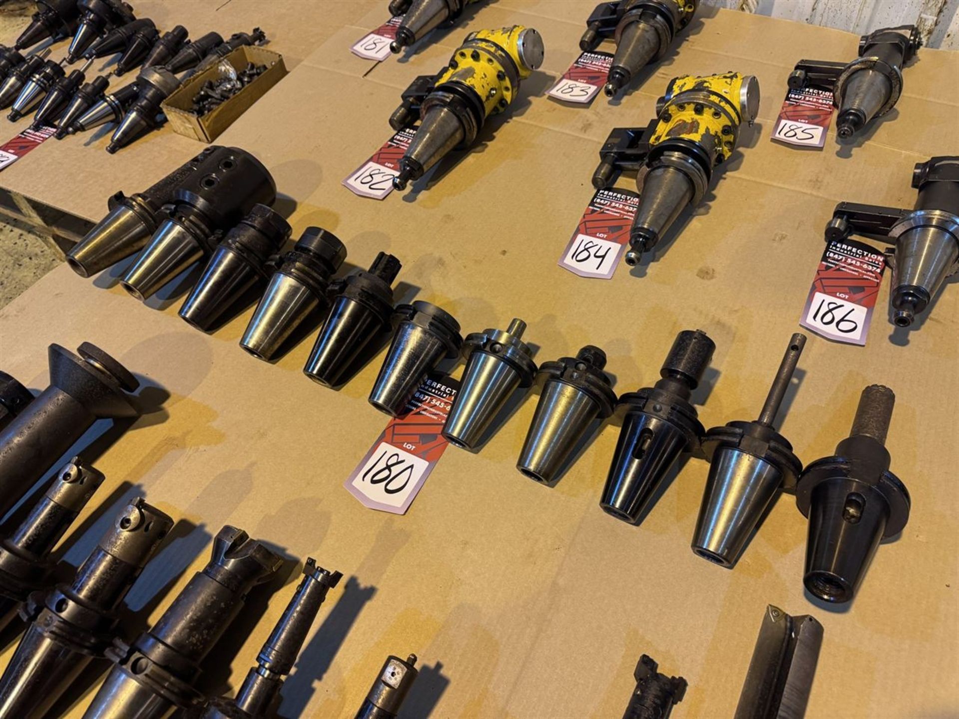 Lot of (10) CAT 50 Tool Holders