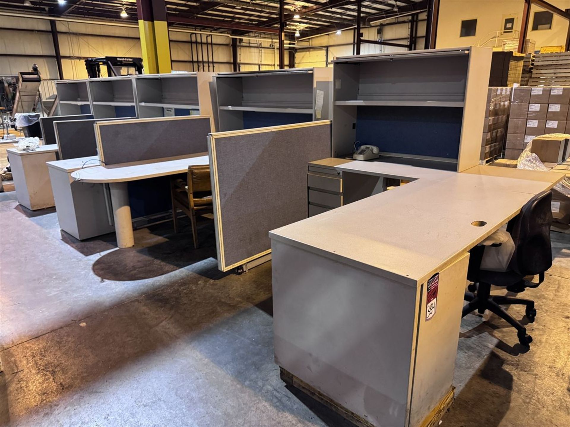 Lot of Office Cubicle Work Stations