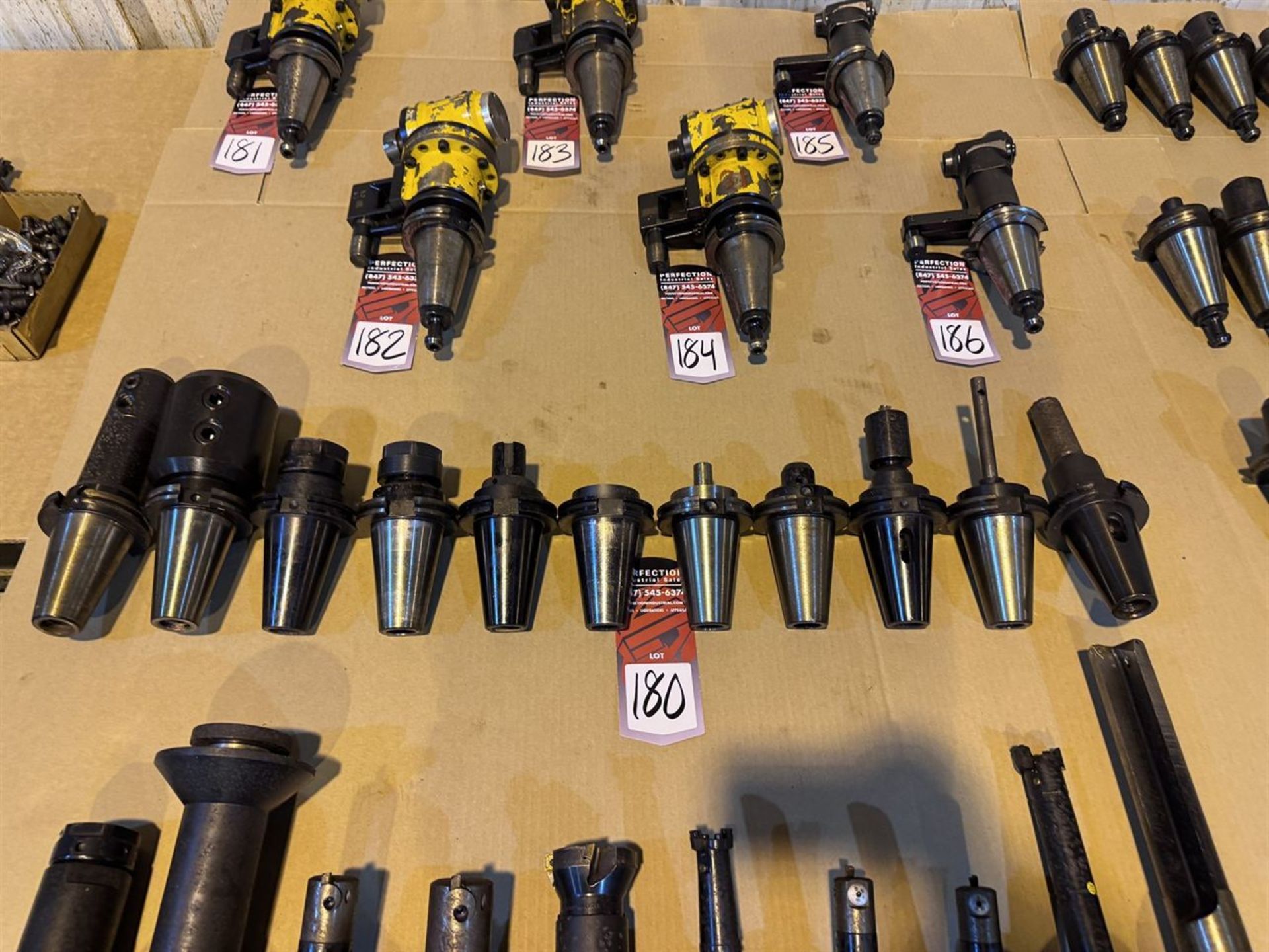 Lot of (10) CAT 50 Tool Holders