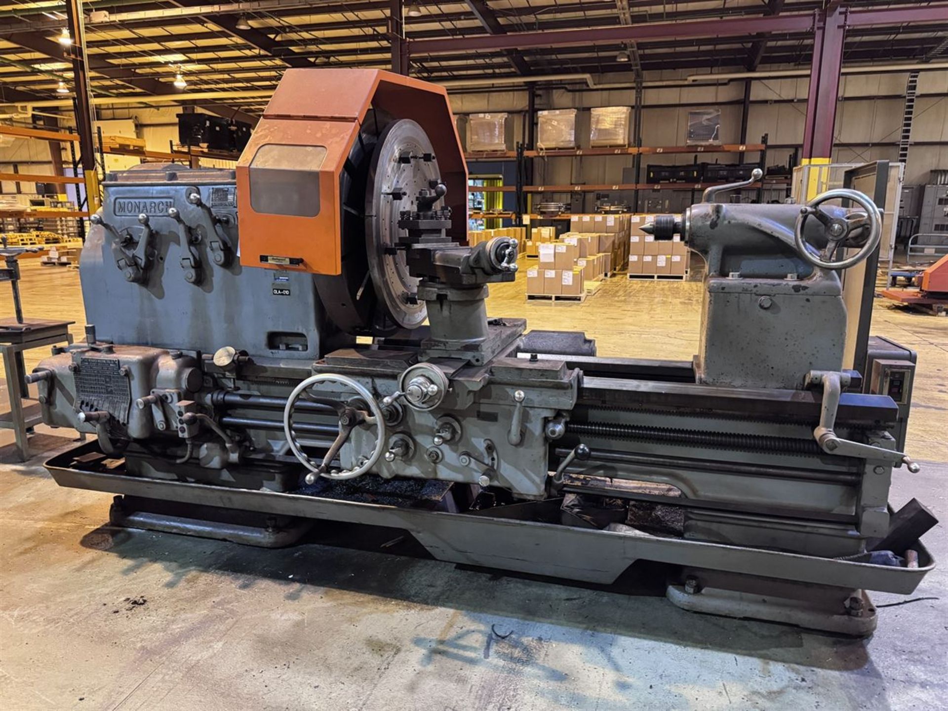MONARCH 40.5” x 48” Lathe, s/n 40431, w/ 36” 4-Jaw Chuck, 2” Through ...