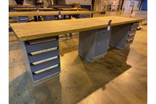 ROUSSEAU Wood Top Work Bench, 30" x 120"