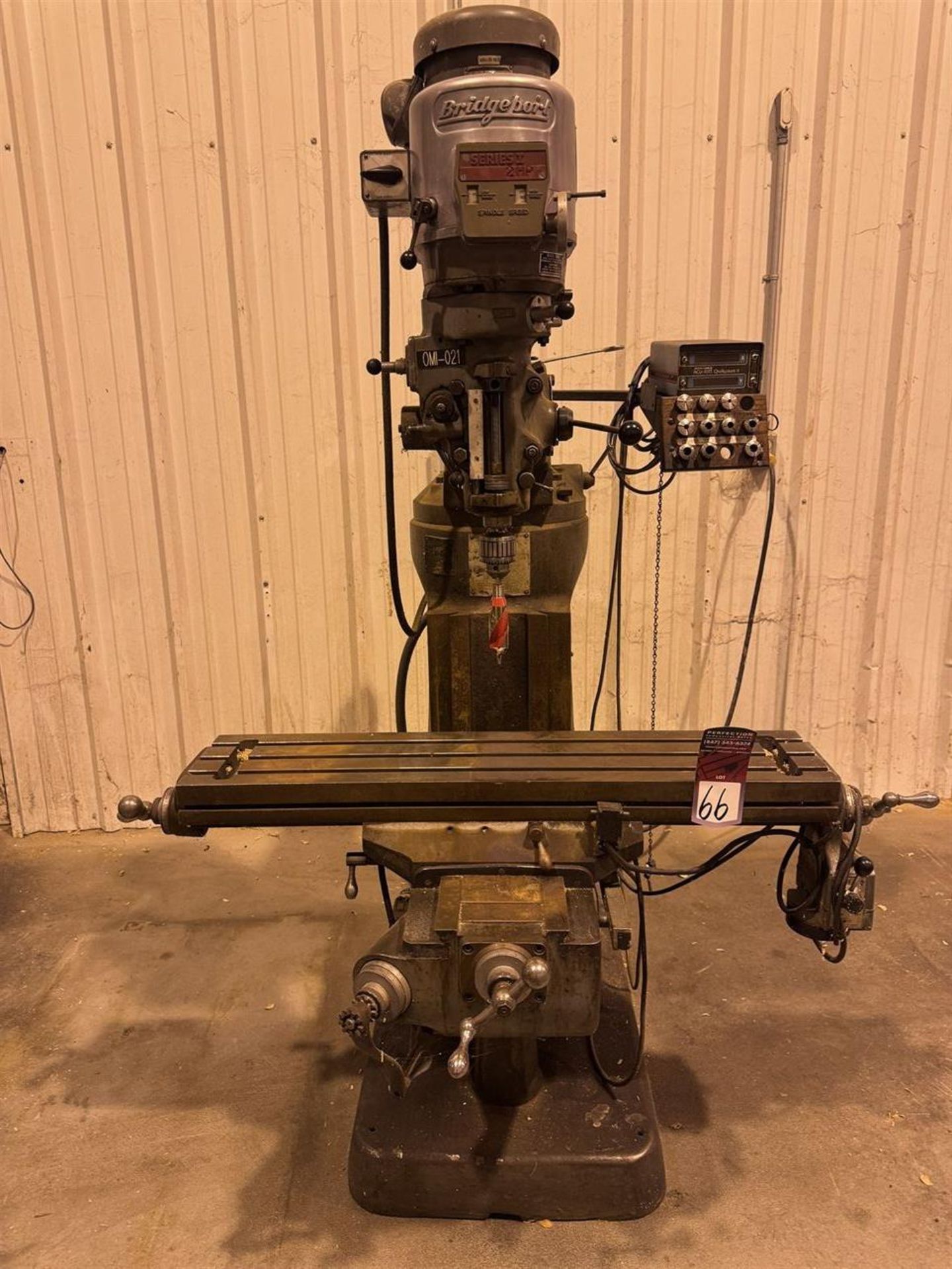 BRIDGEPORT SERIES I 2 HP Milling Machine, s/n 220274, w/ Power Feed Table