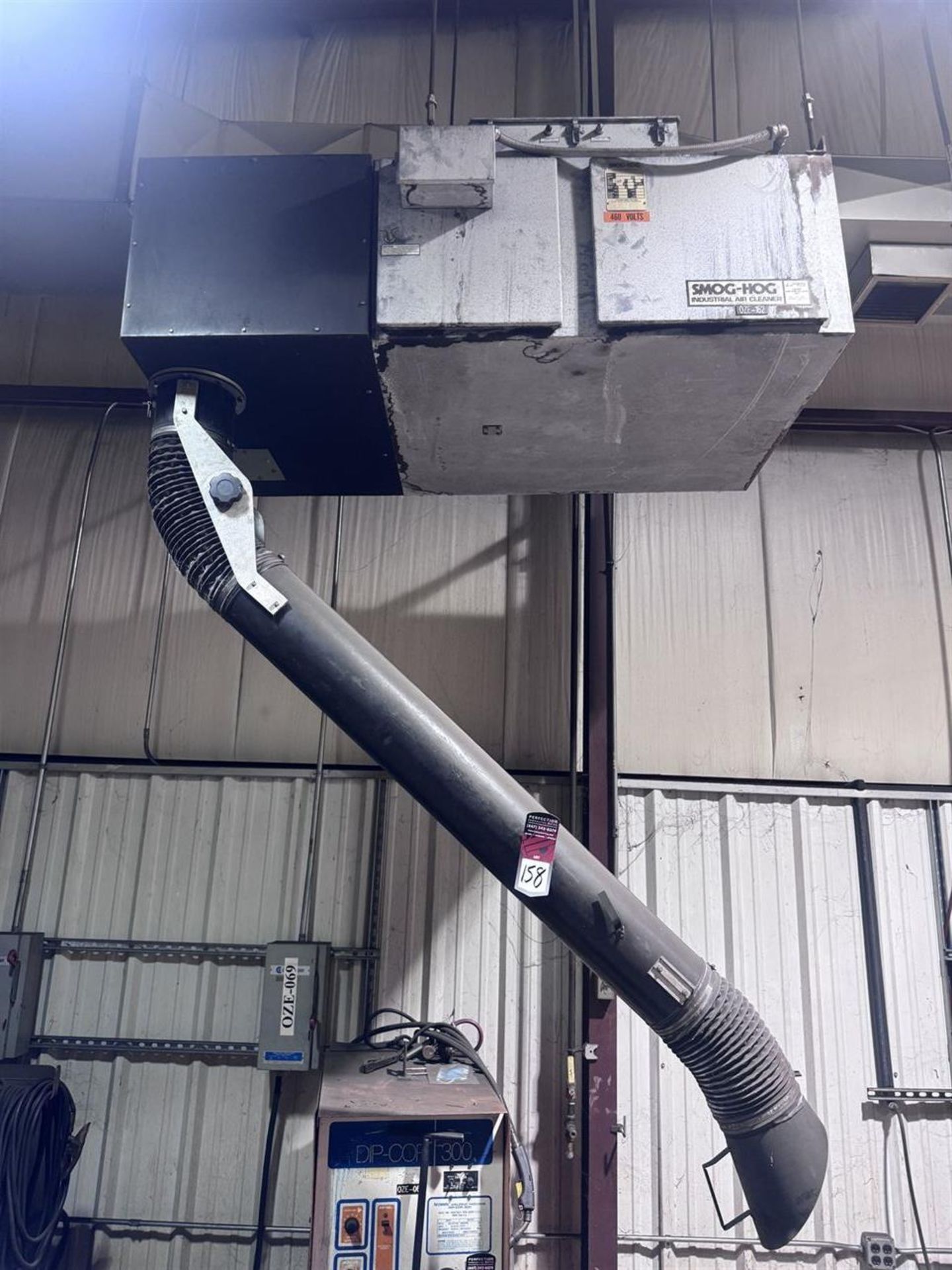 SMOG HOG SH-20-PE-DP Air Cleaner w/ Snorkel Fume Extractor, s/n 43472-0485