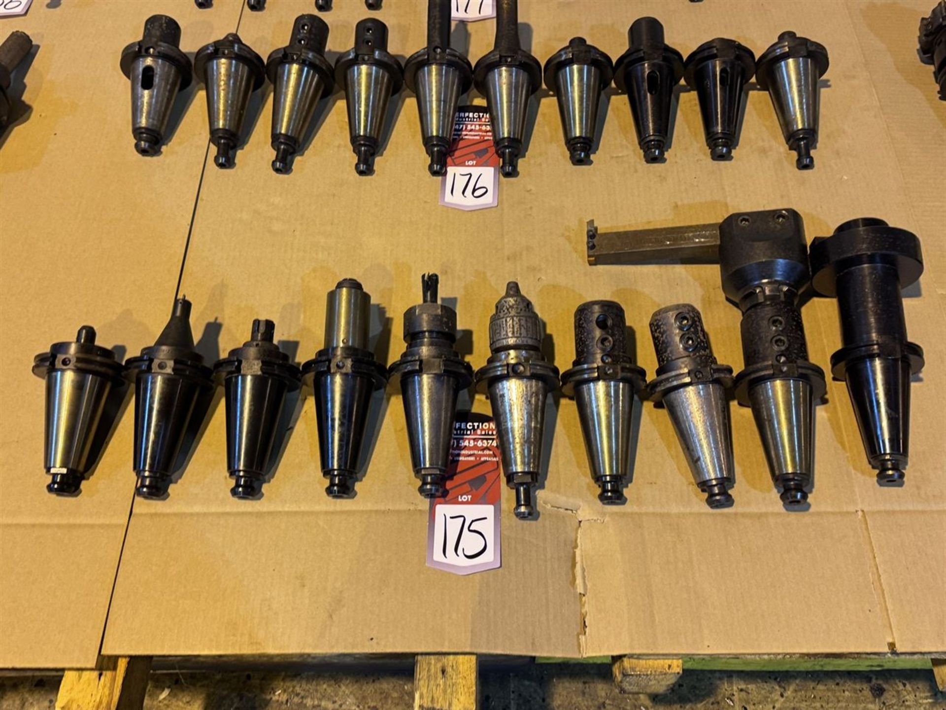Lot of (10) CAT 50 Tool Holders