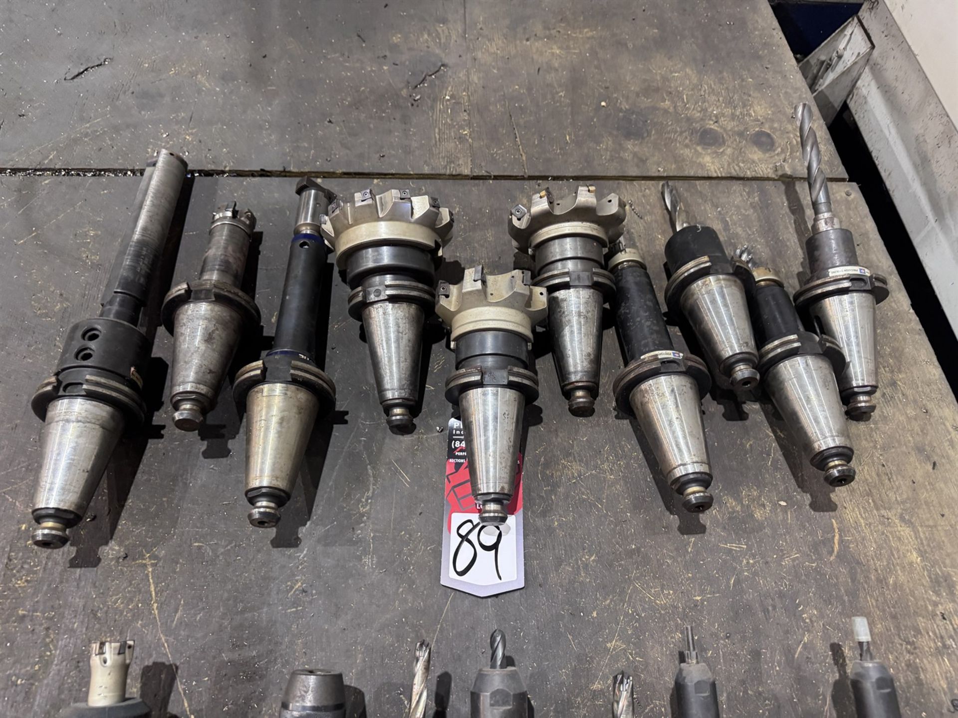 Lot of (10) CAT 50 Tool Holders