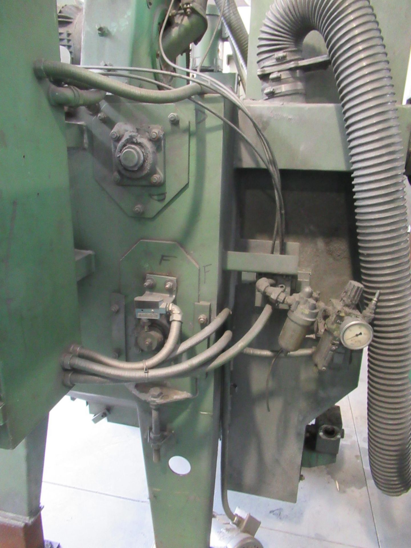 ABRASIVE BLAST SYSTEM, A.R.E. INDUSTRIES, 3 cu. ft. paddle blast, S/N ...