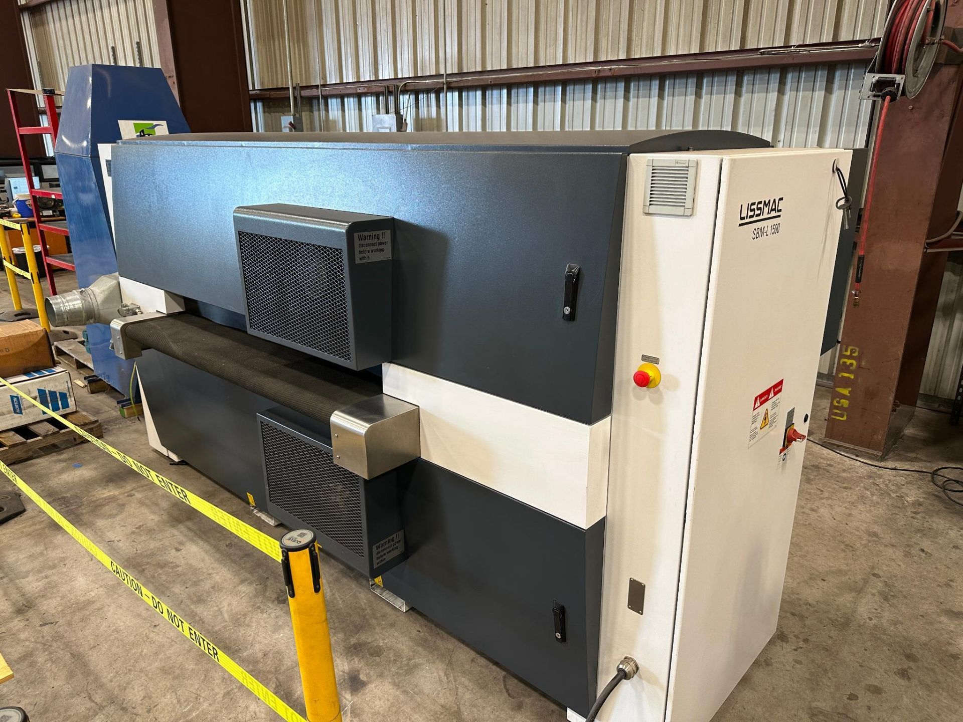 GRINDING & DEBURRING MACHINE, LISSMAC MDL. SBM-L 1500 G1S2-60, Mfg ...